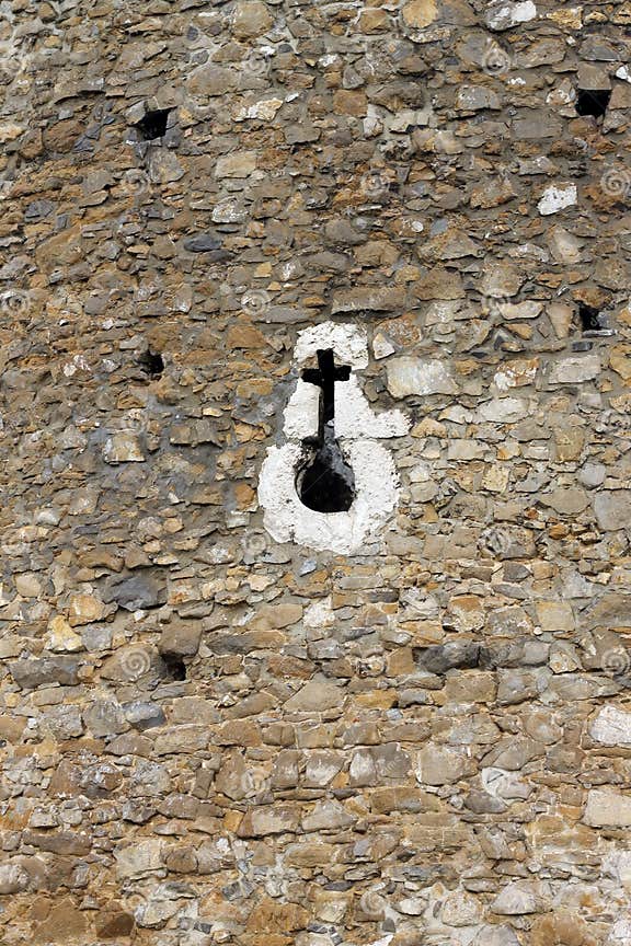 Cross in the wall stock image. Image of city, culture - 48703273