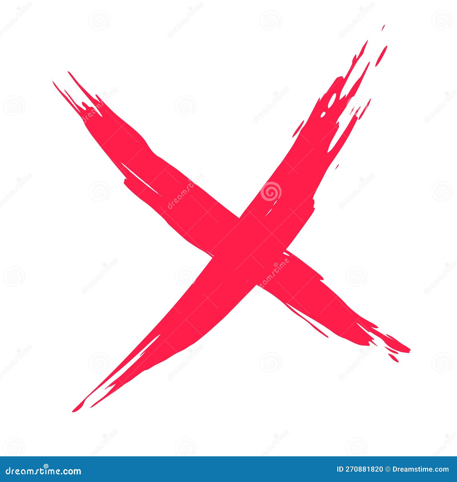 The Cross on a White Background is Drawn by Hand with a Brush ...