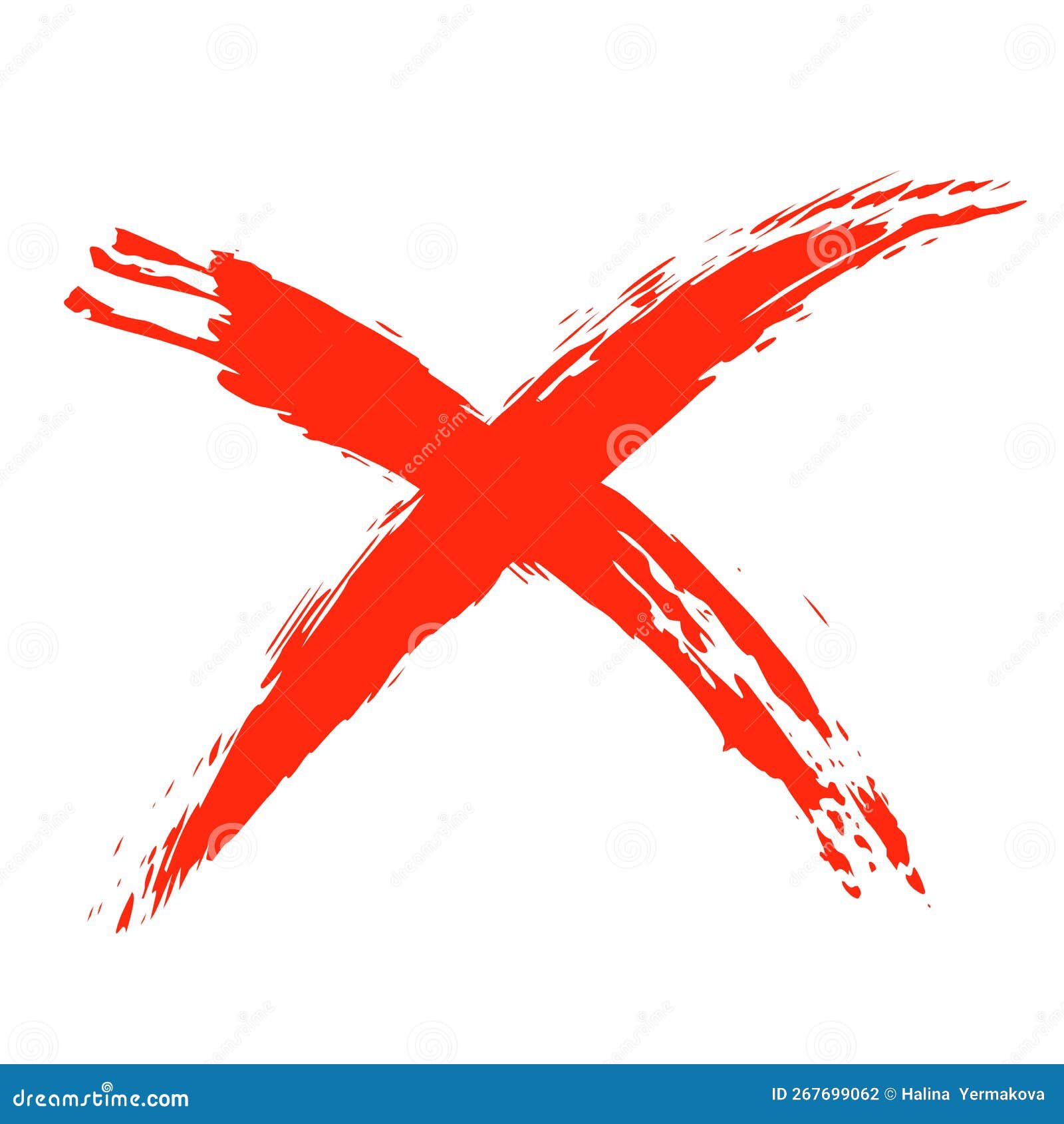 The Cross on a White Background is Drawn by Hand with a Brush ...