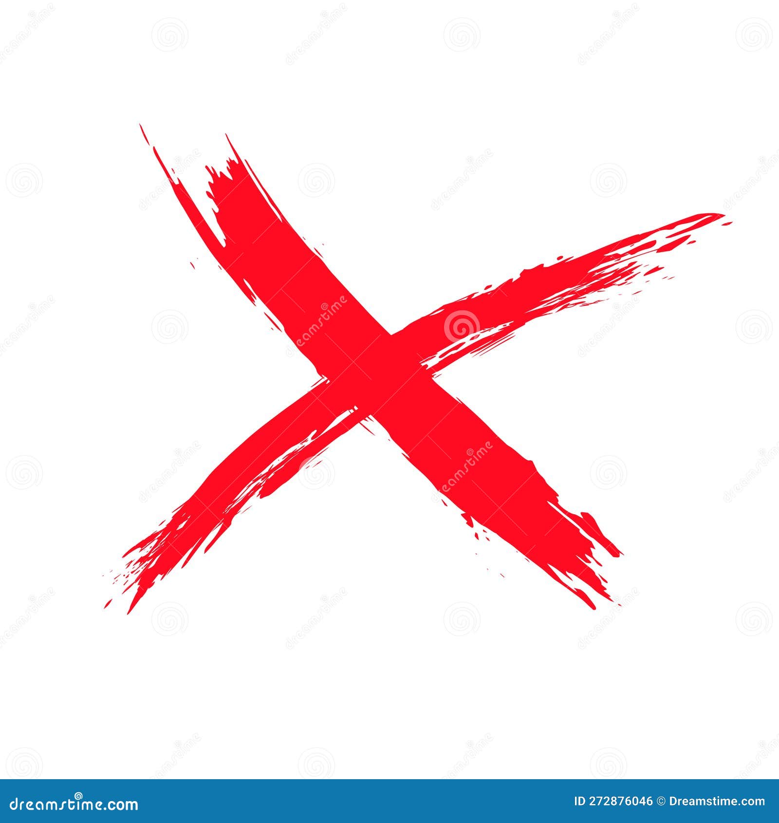 The Cross on a White Background is Drawn by Hand with a Brush ...