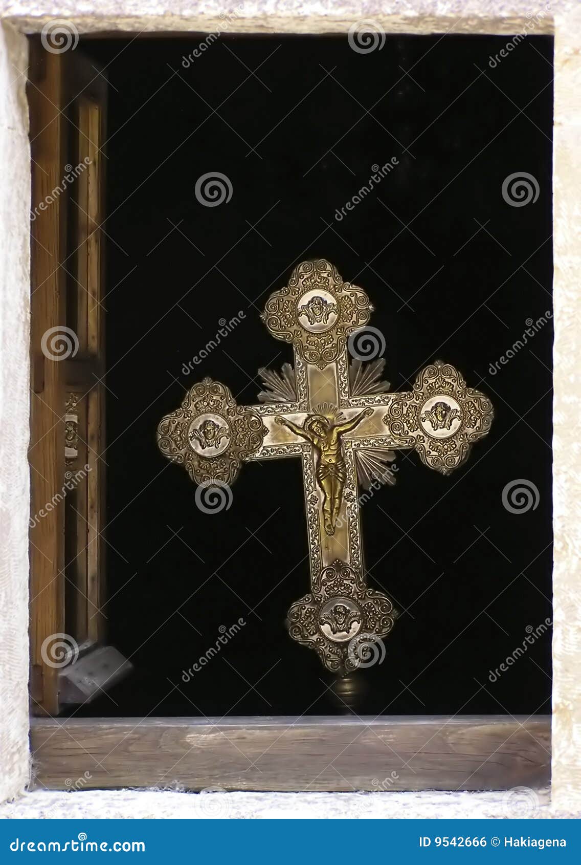 Cross In Window Picture. Image: 9542666