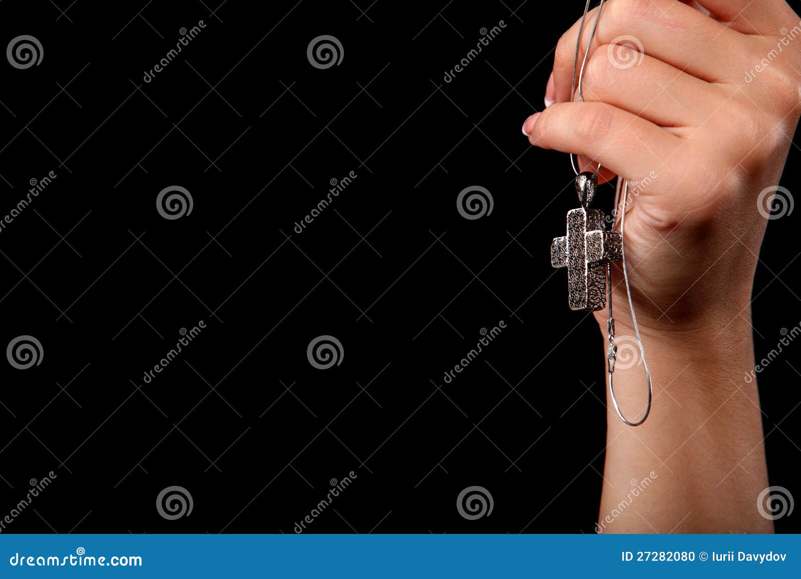 Cross in woman hand stock photo. Image of faith, lonely - 27282080