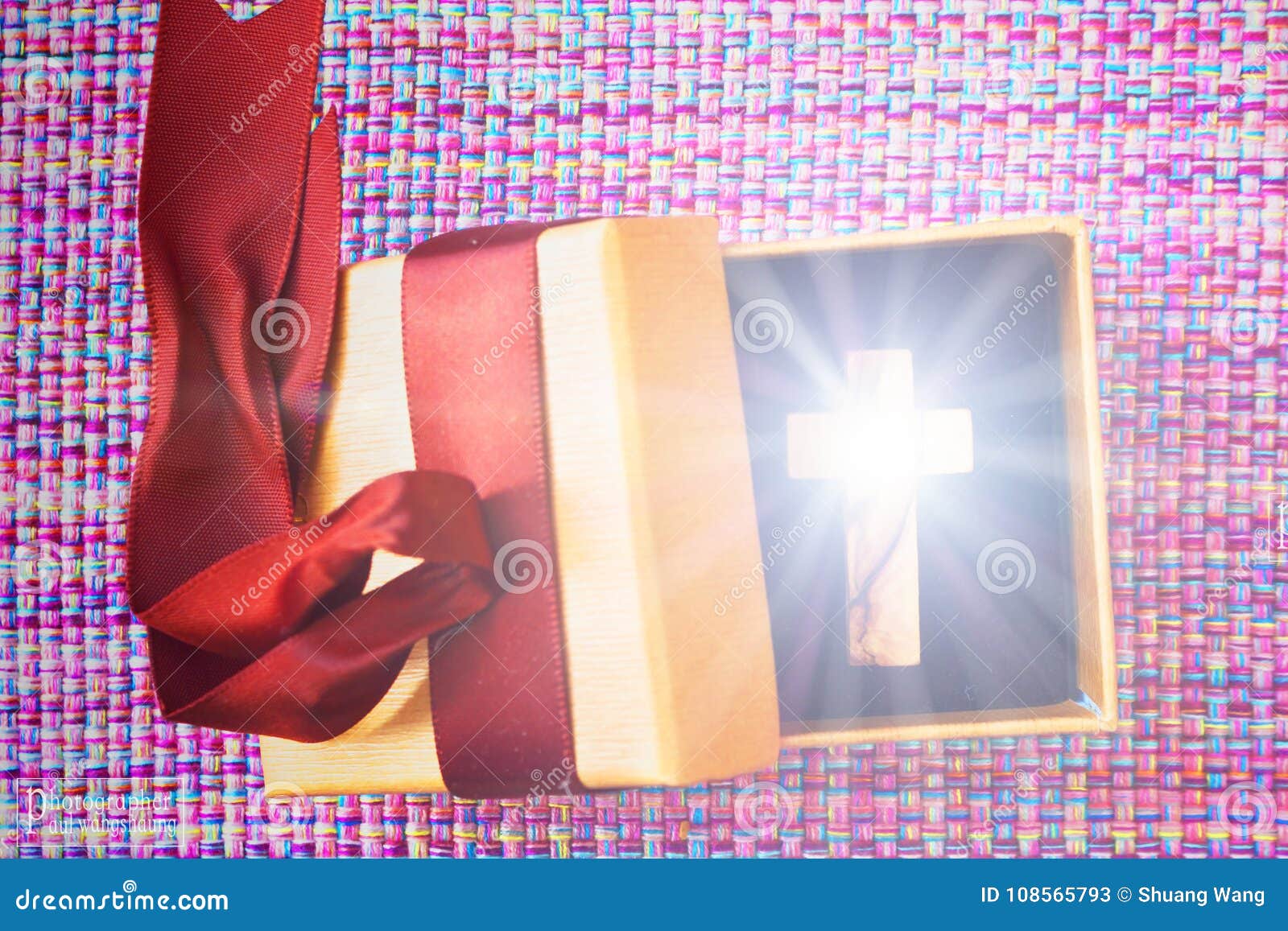 The Cross is a Wonderful Present Stock Image - Image of color, blank ...