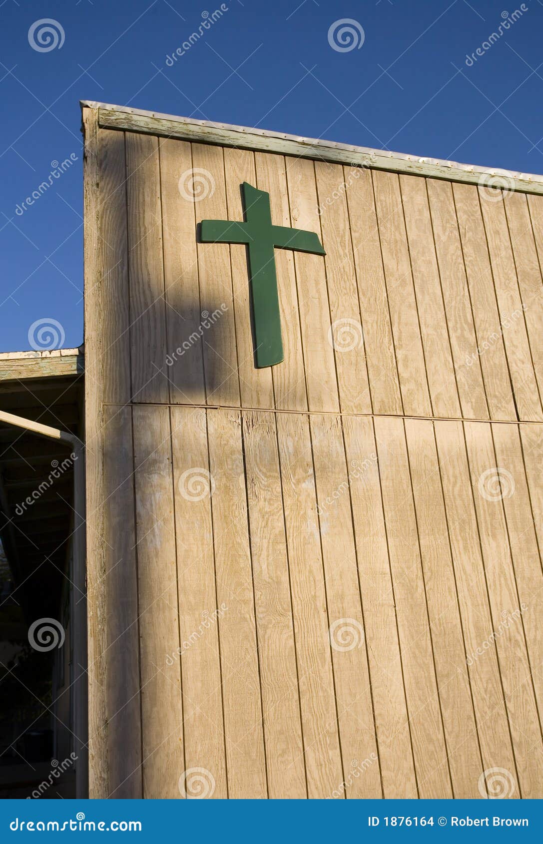 Cross on wooden building stock photo. Image of details - 1876164