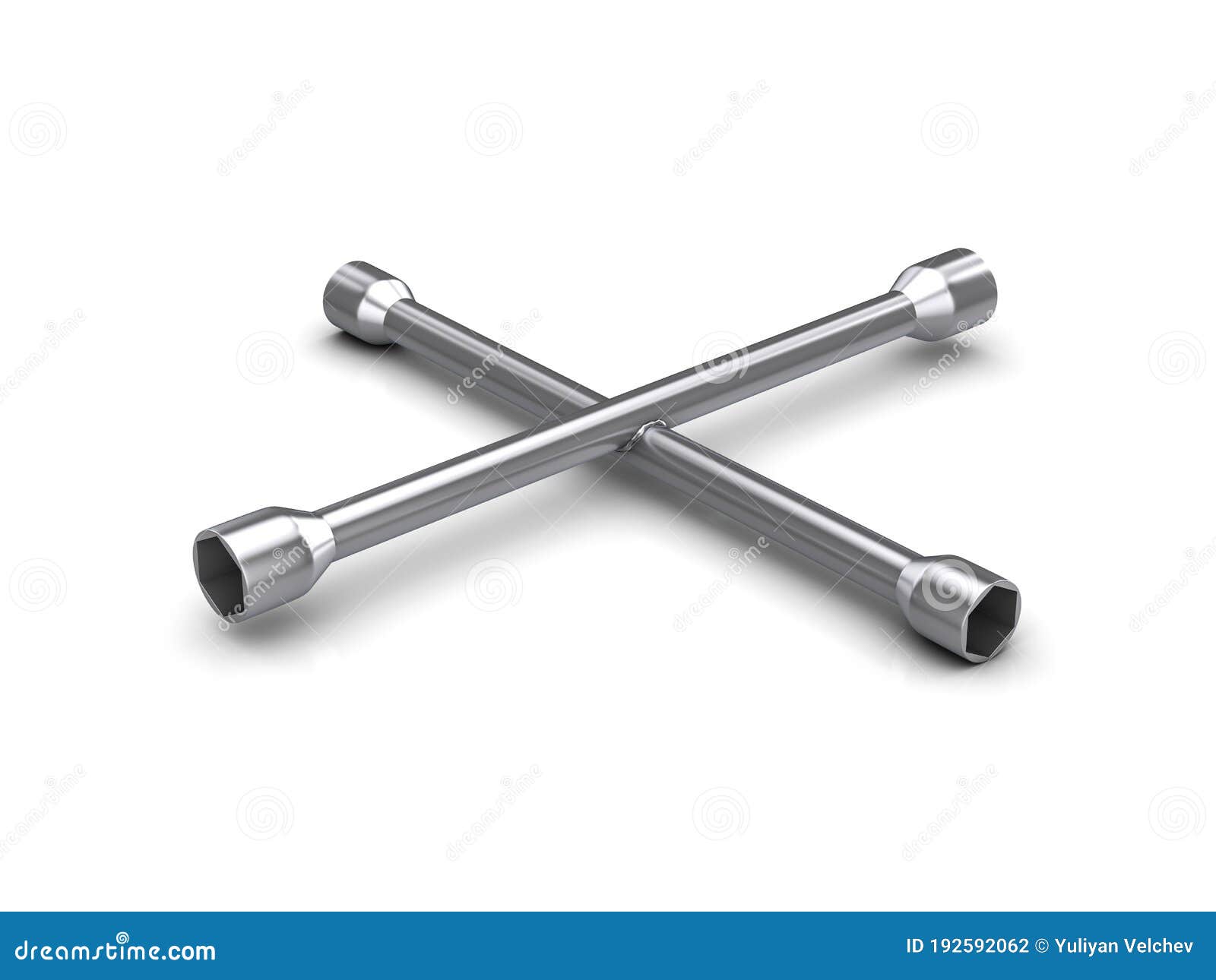 Cross wrench stock illustration. Illustration of iron - 192592062