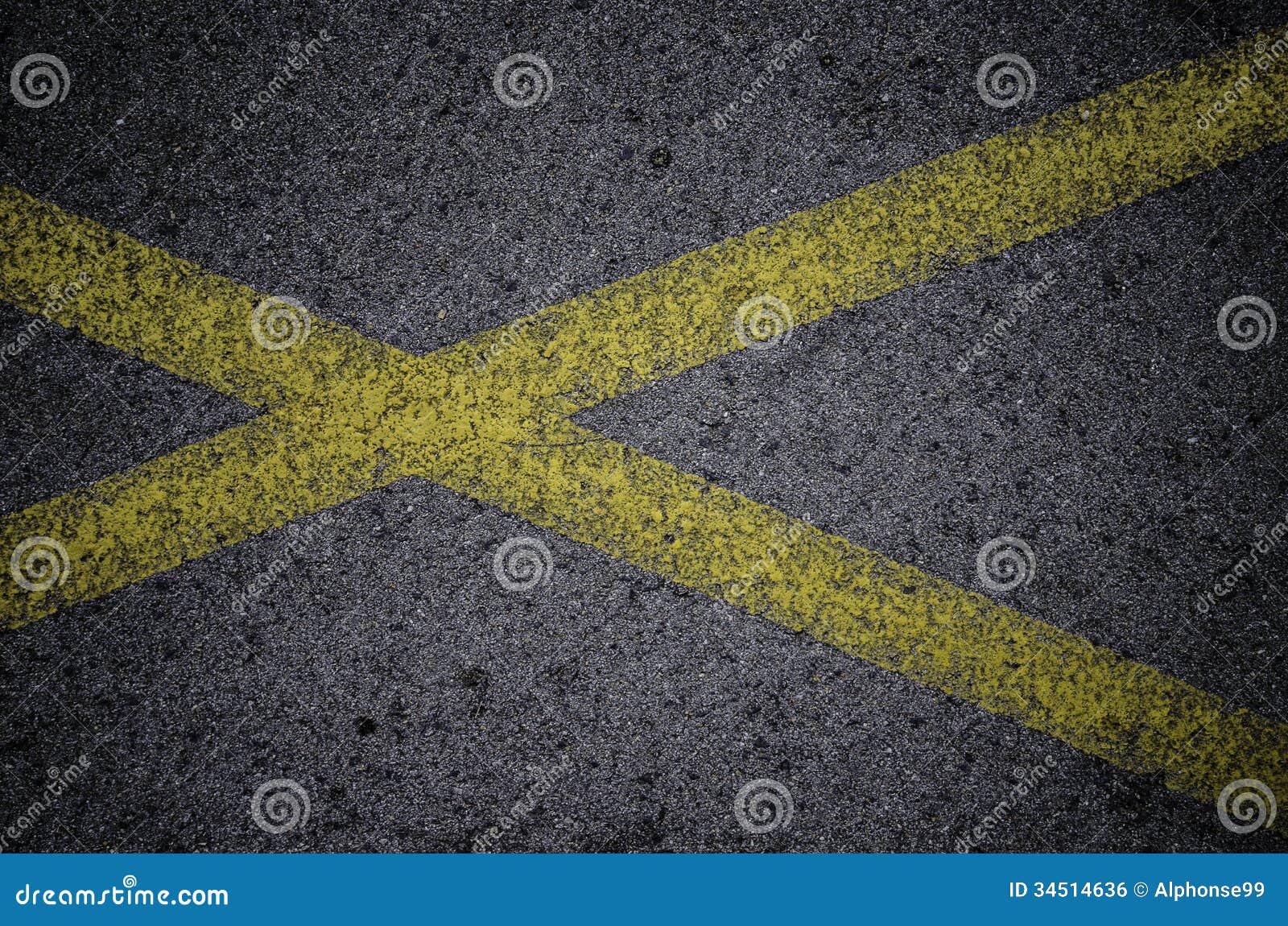 Cross yellow line stock photo. Image of barrier, color - 34514636
