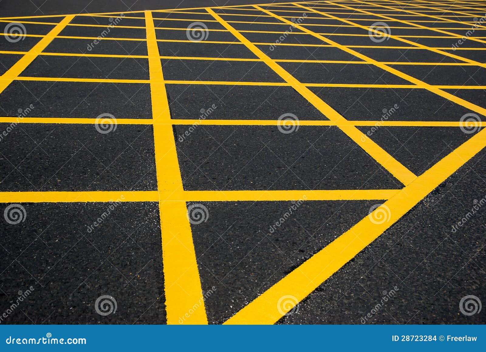Cross yellow lines stock photo. Image of rough, blacktop - 28723284