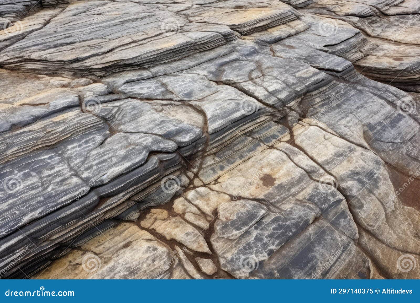 Crossbedding Patterns on Sedimentary Rock Surface Stock Image - Image ...