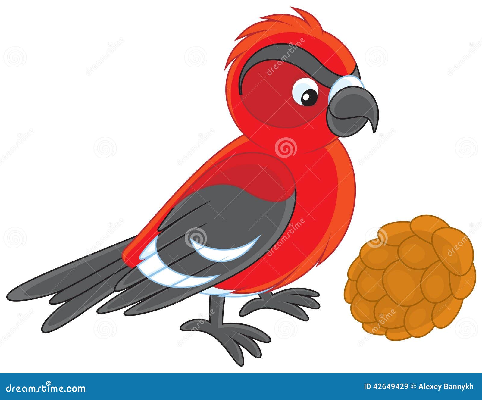 Crossbill Cartoon Vector | CartoonDealer.com #42649429