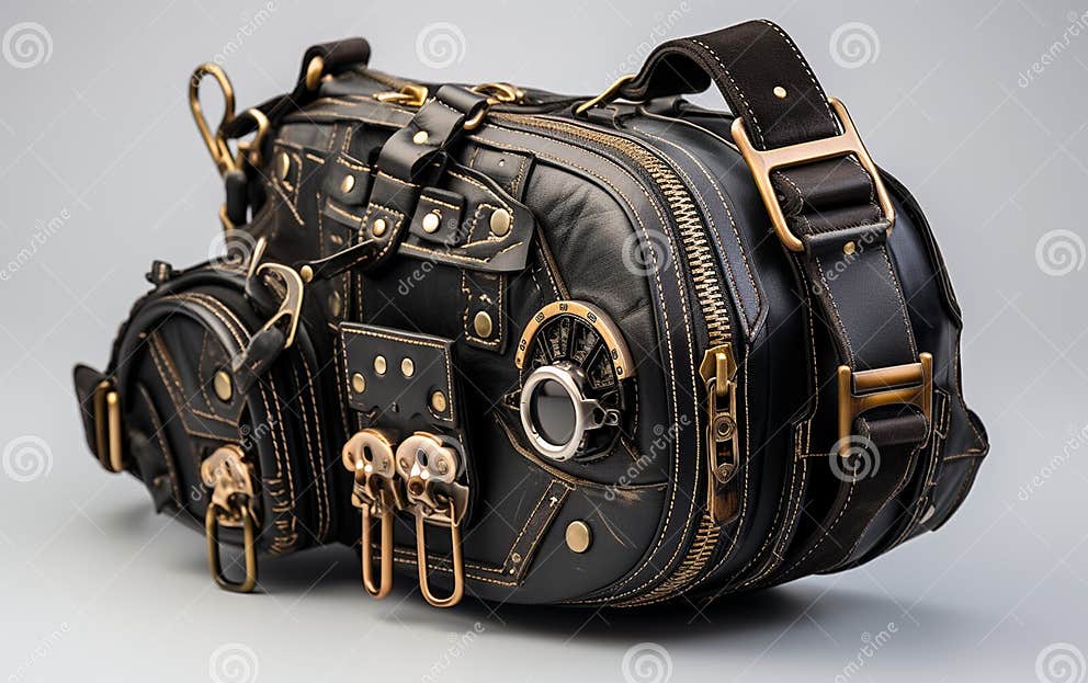 Crossbody Camera Bag on a See-through Background Stock Image - Image of ...