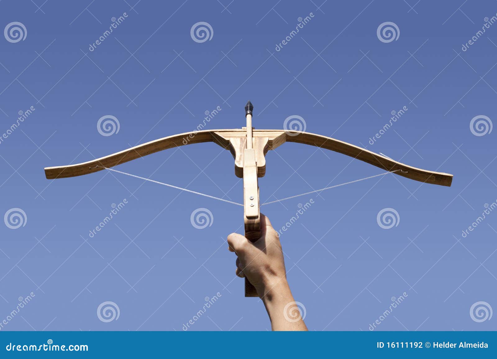 Crossbow aiming to the sky stock photo. Image of shoot - 16111192
