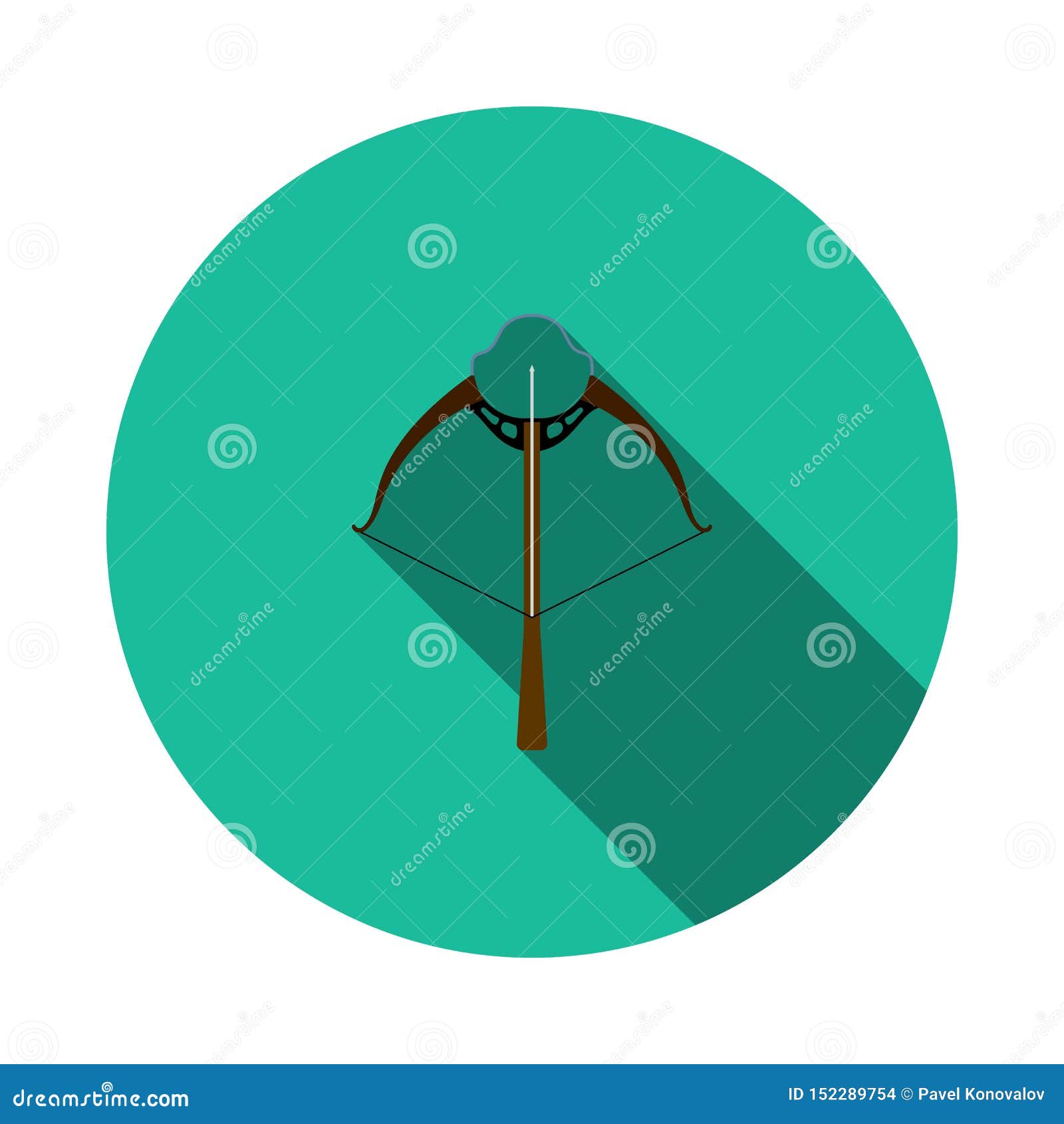 Crossbow Icon stock vector. Illustration of ancient - 152289754