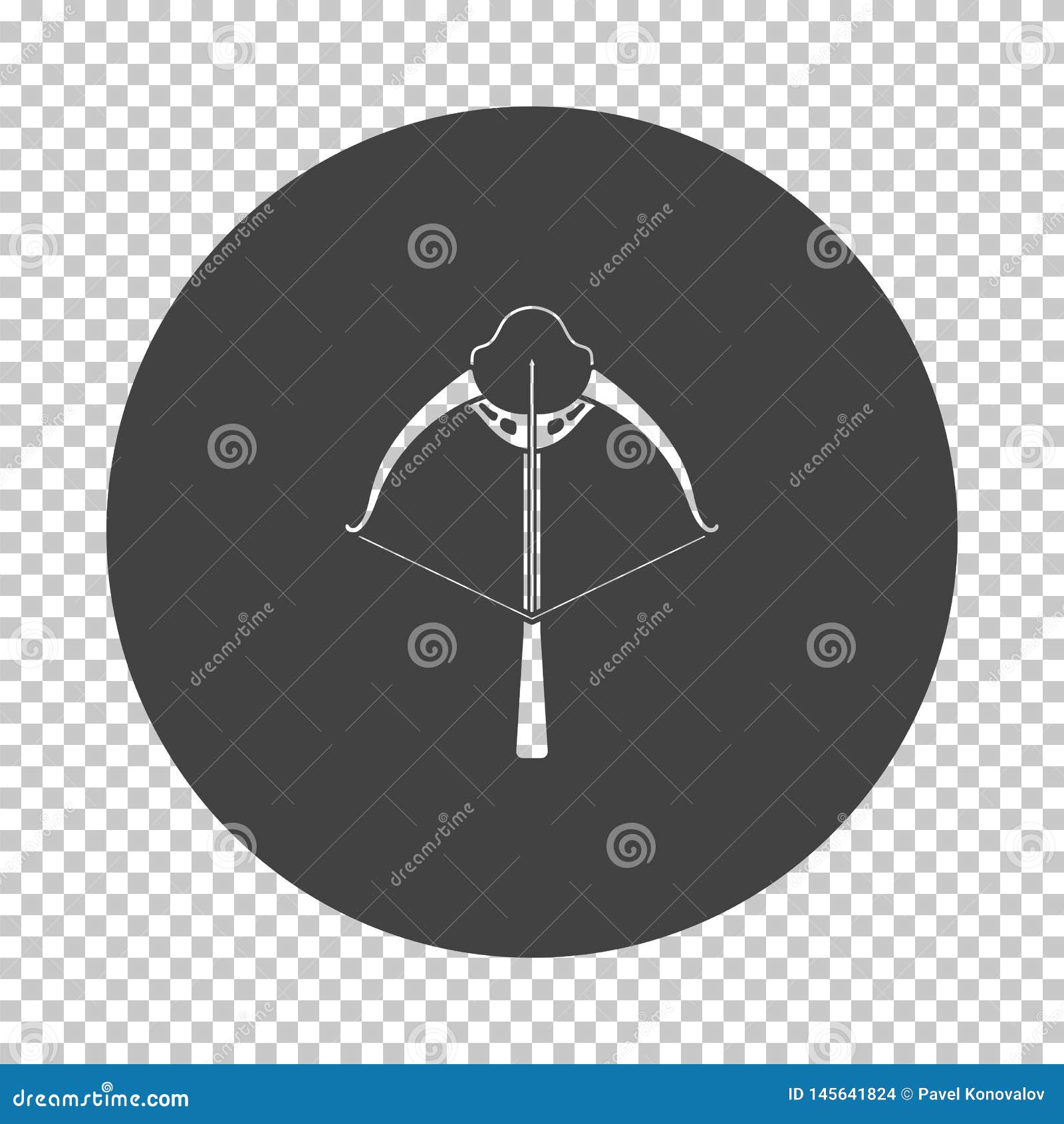 Crossbow icon stock vector. Illustration of crossbow - 145641824