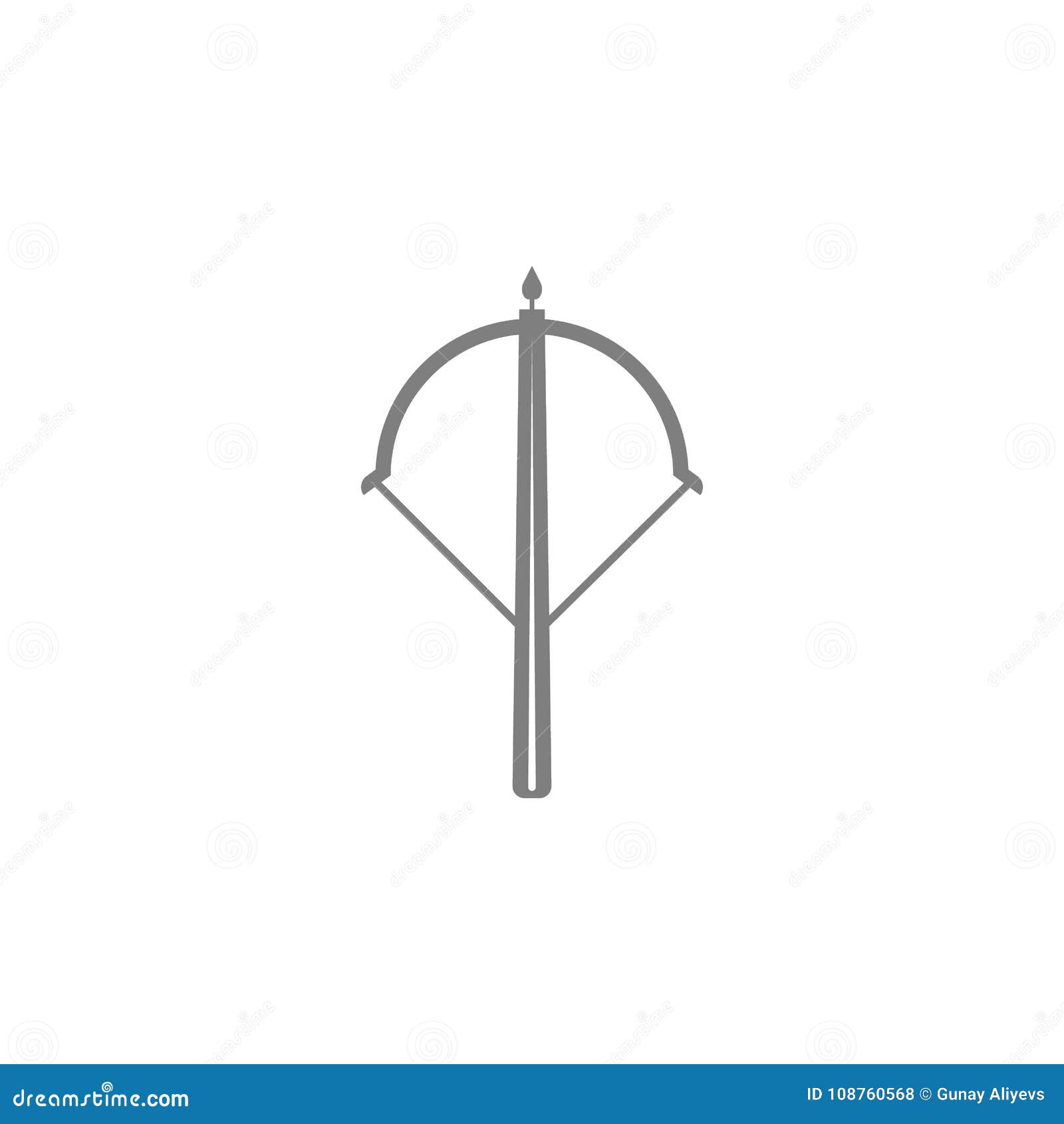 Heavy Crossbow Isolated White Stock Illustrations – 9 Heavy Crossbow ...