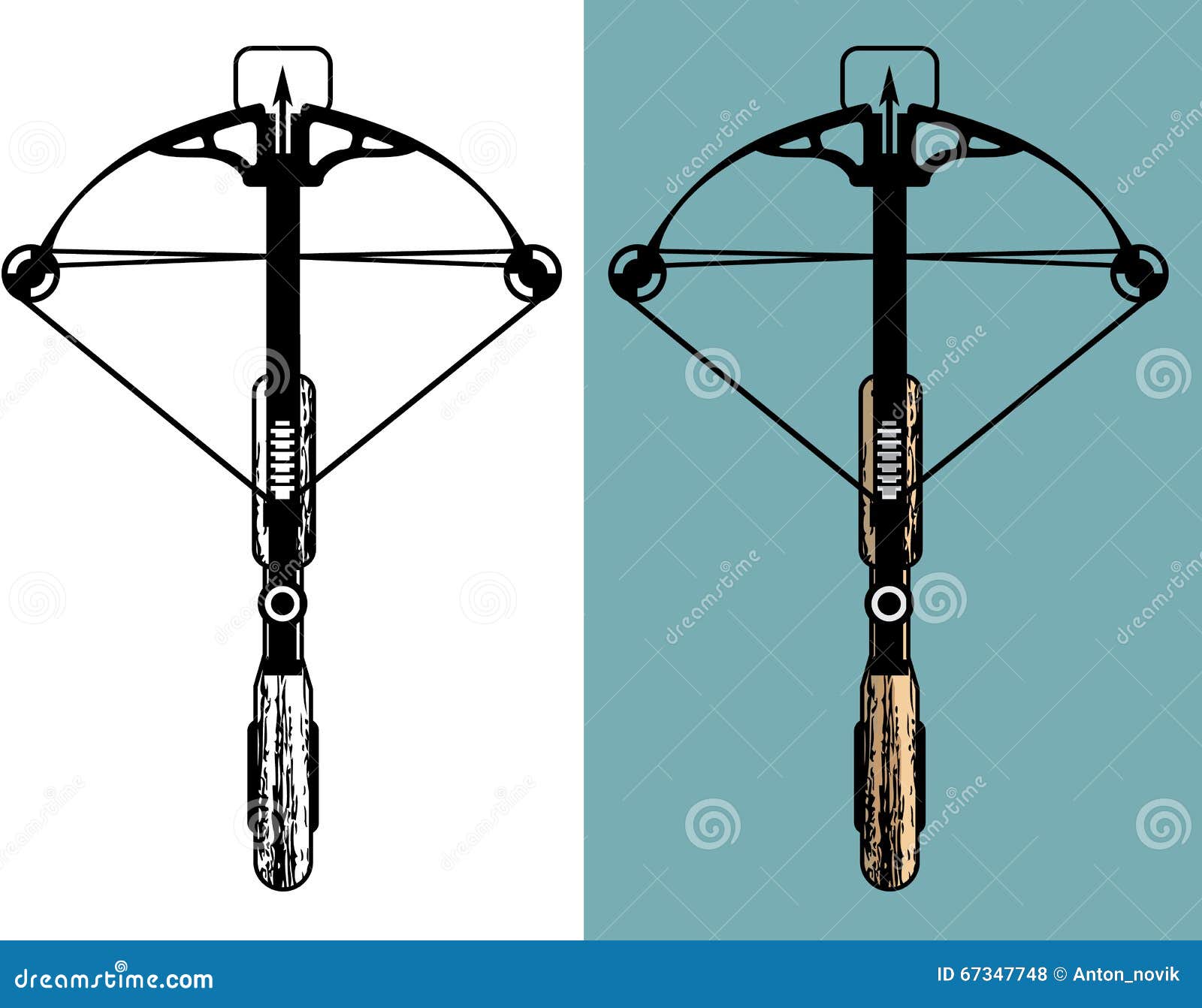 Crossbow stock vector. Illustration of shoot, competition - 67347748