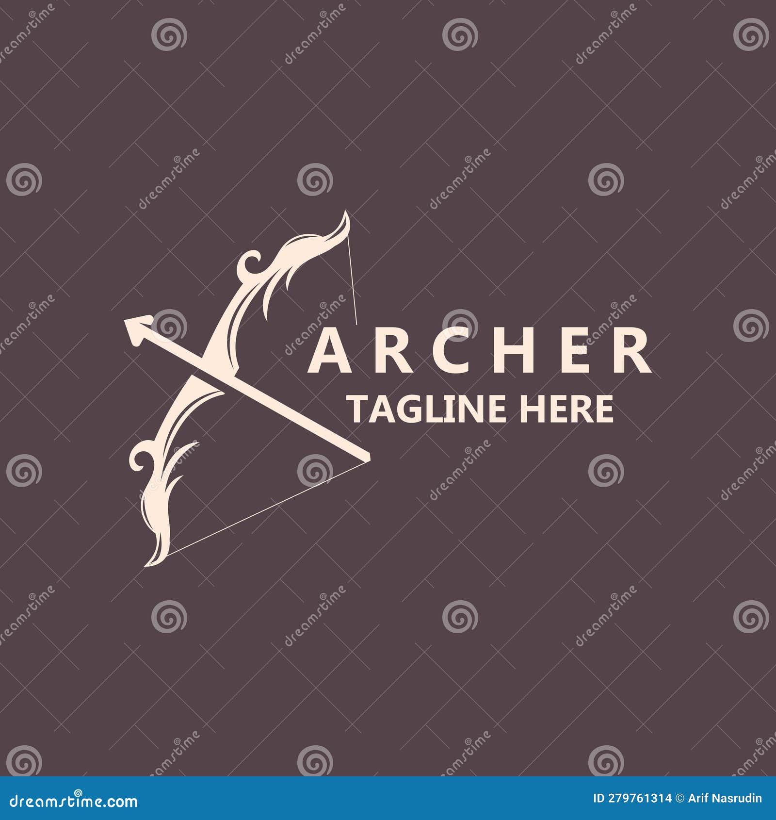 Crossbow Logo Image Archery Arrow Vector, Elegant Modern Simple Icon ...