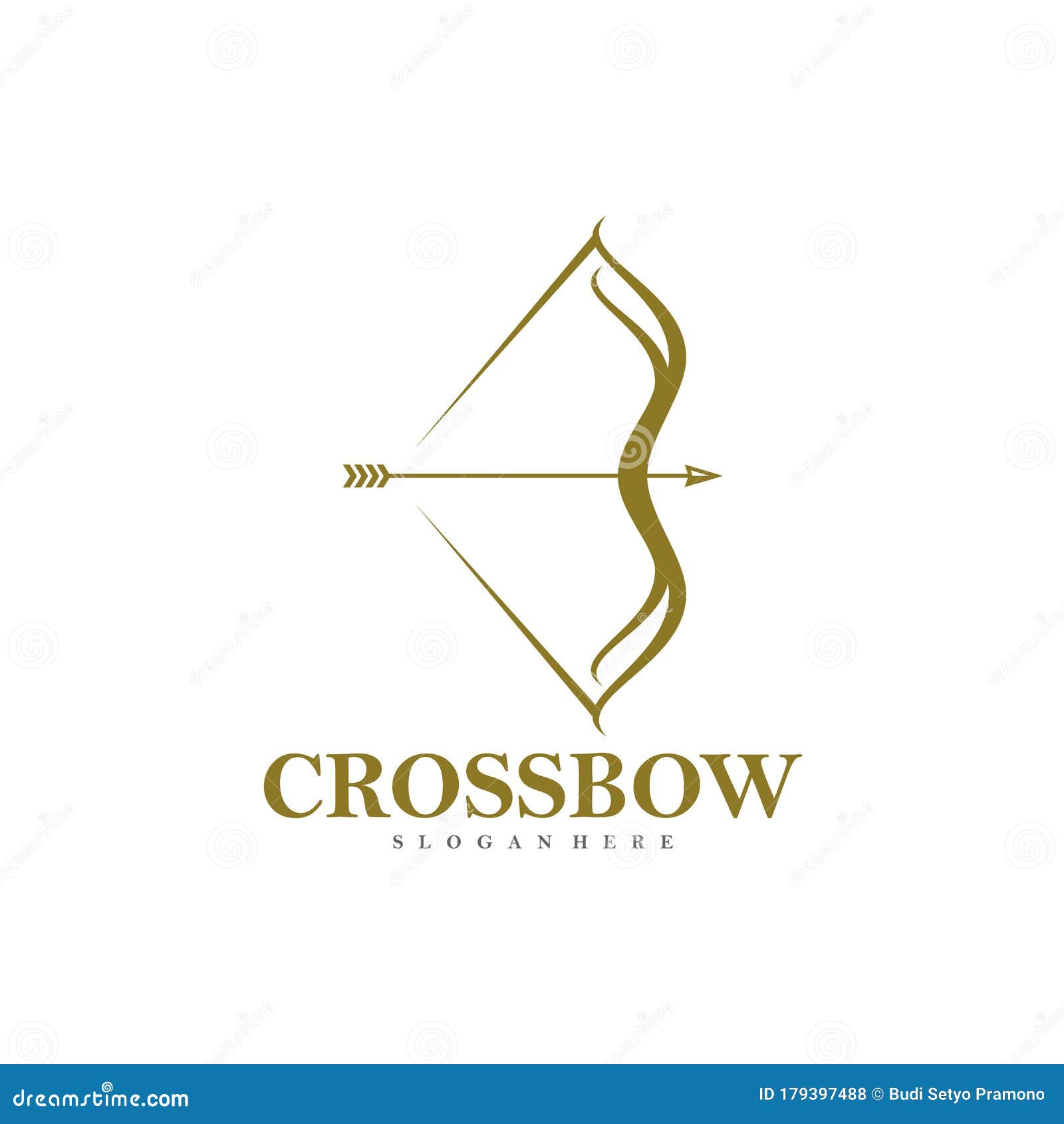 Crossbow Logo Vector Template, Arrow Archery Logo Design Concepts Stock ...