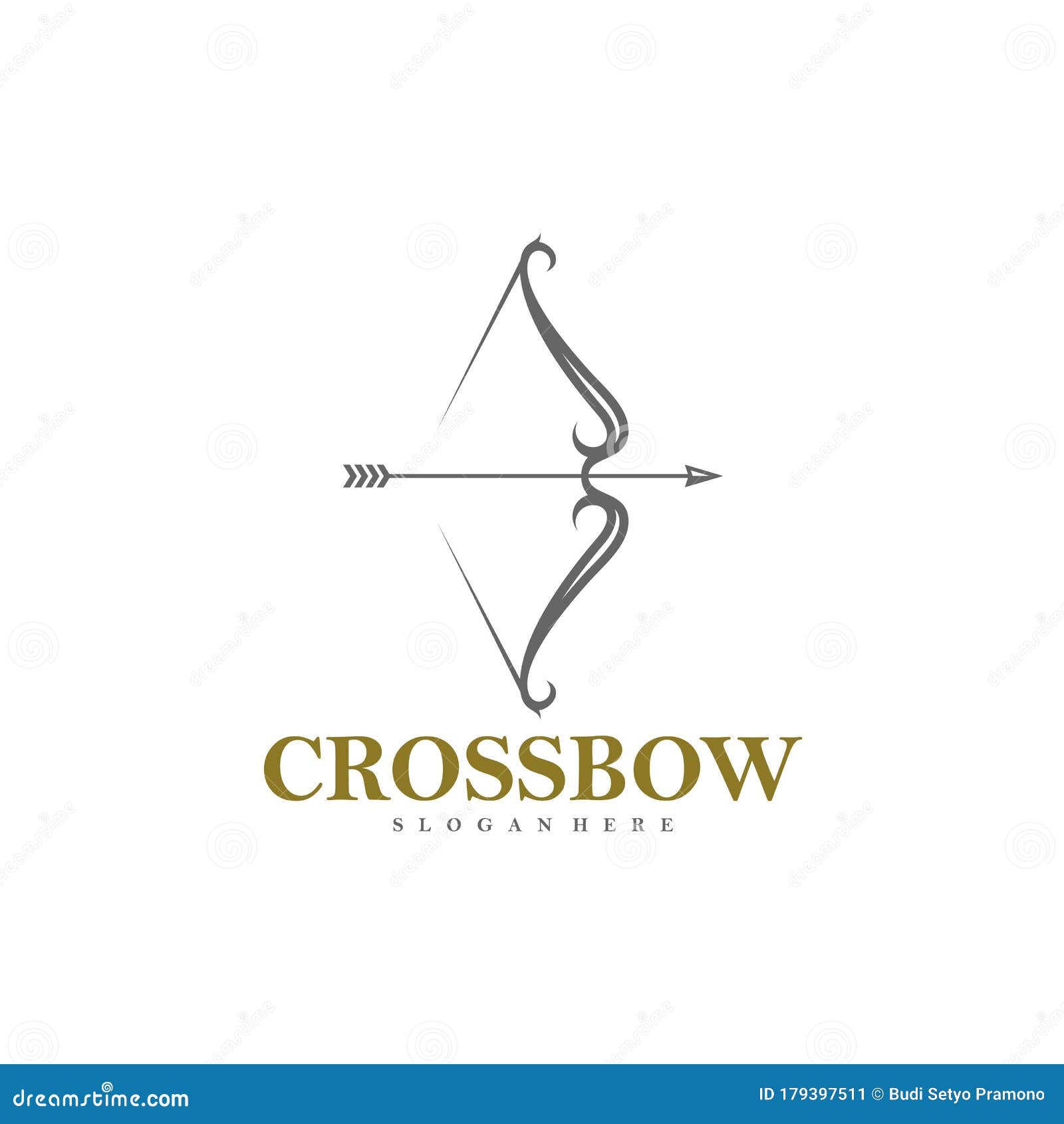 Crossbow Logo Vector Template, Arrow Archery Logo Design Concepts Stock ...