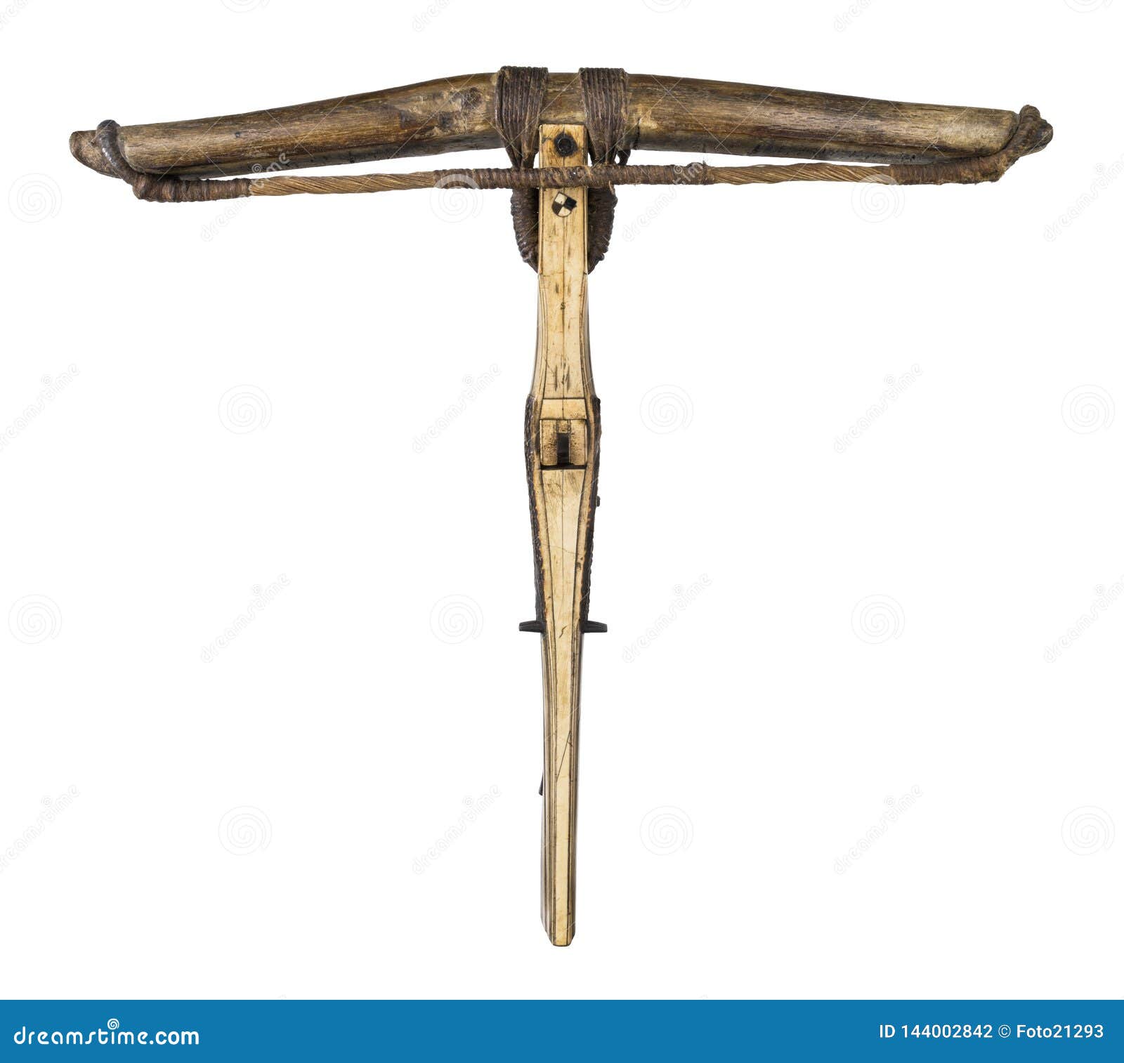 Old ancient crossbow stock photo. Image of wood, warrior - 144002842