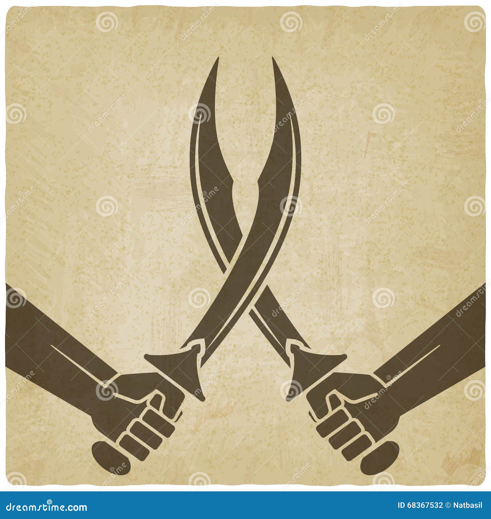 Crossed Arabian Scimitar Swords Royalty-Free Stock Photo ...