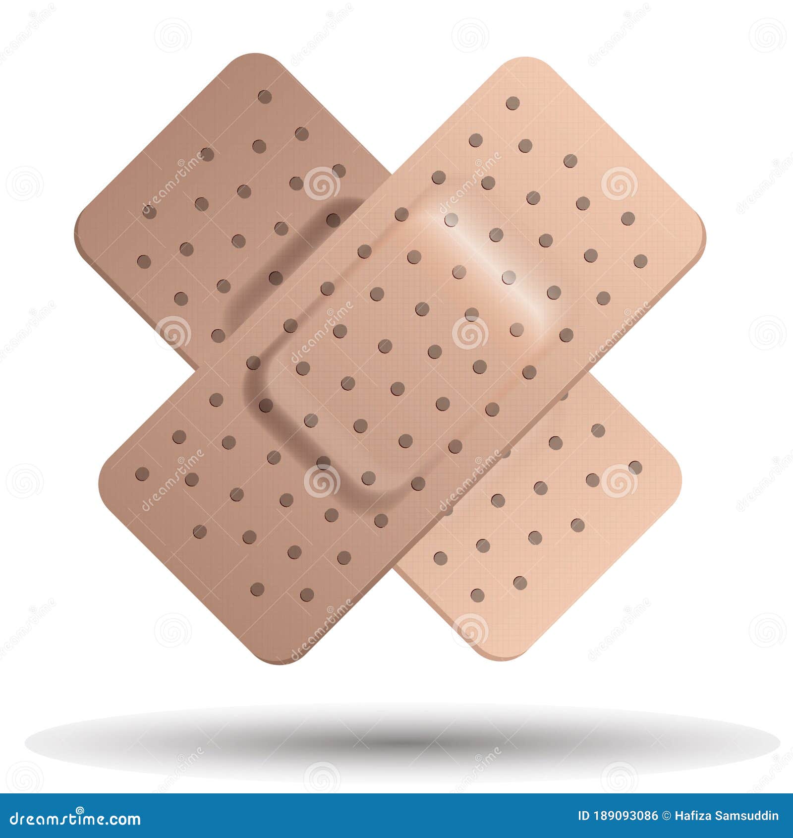 Crossed Bandage. Vector Illustration Decorative Design Stock Vector ...