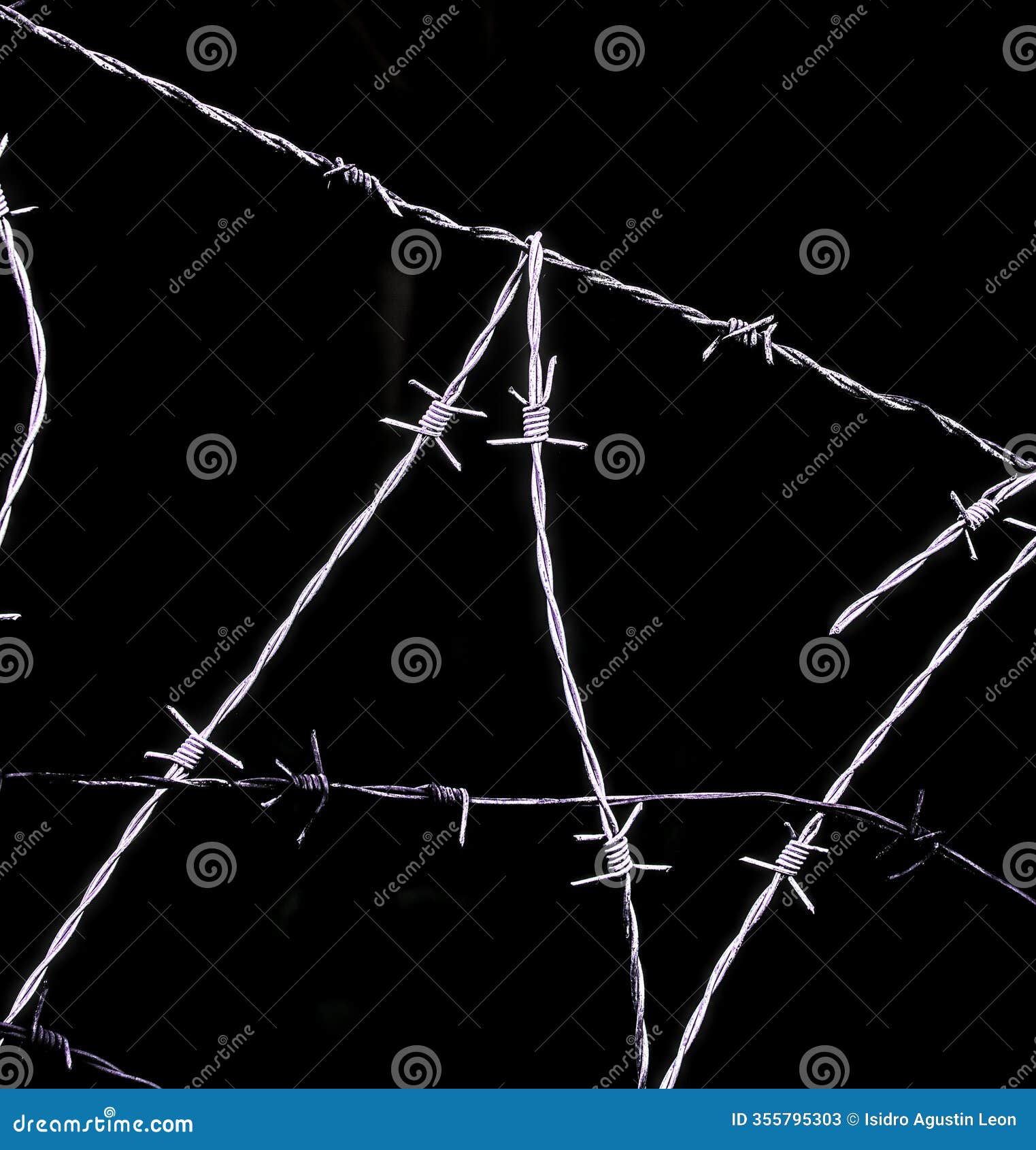 Crossed barbed wire stock image. Image of liberty, heaven - 355795303