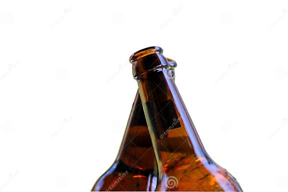 Crossed beer bottles stock image. Image of beverage - 147020331