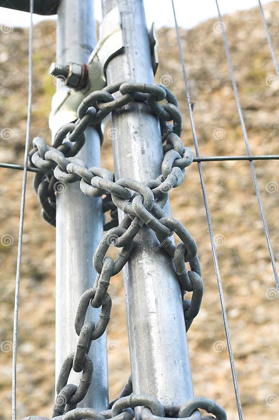 Crossed Chains stock photo. Image of unsafe, restricted - 1436520