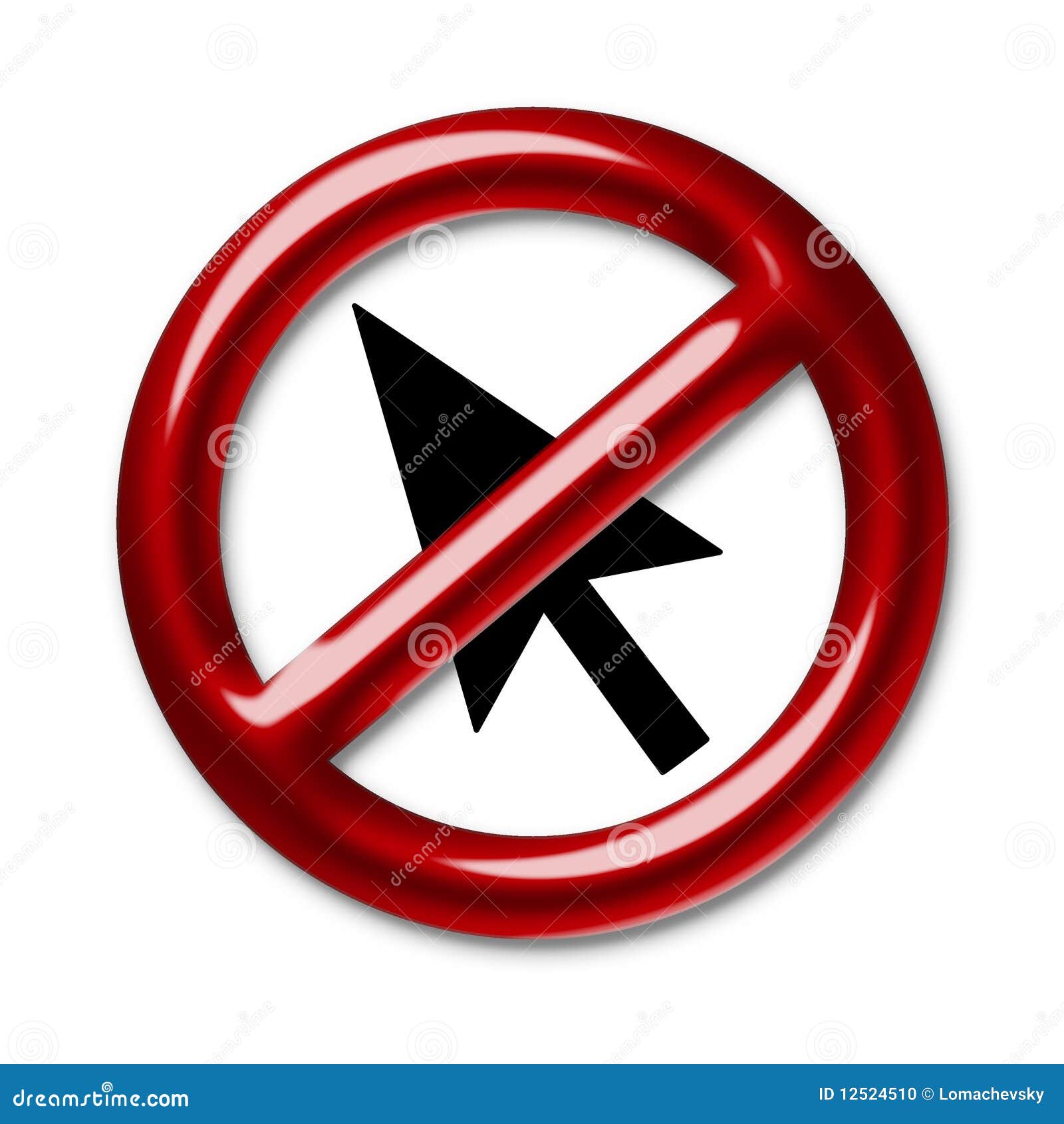 Crossed cursor stock illustration. Illustration of harm - 12524510