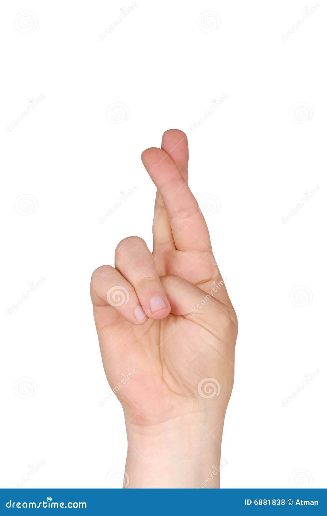 Crossed Fingers stock photo. Image of gesticulation, lottery - 6881838