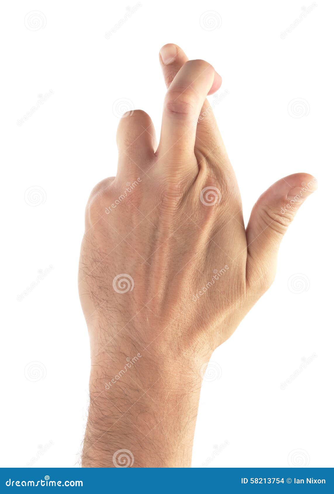 Crossed fingers stock photo. Image of luck, concepts - 58213754