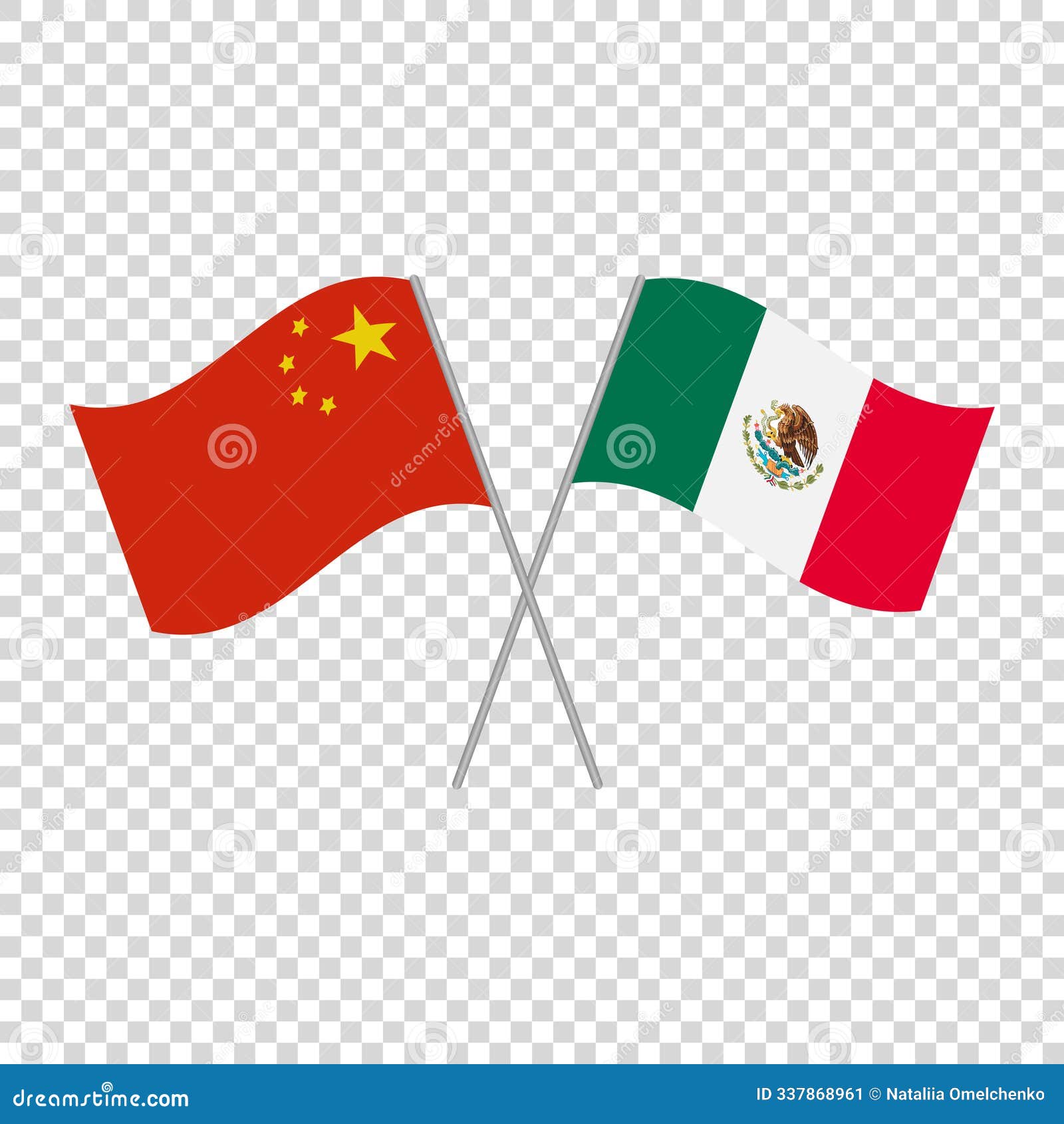 Two Crossed Flags Saudi Arabia And Ireland Waving In Wind At Cloudy Sky ...