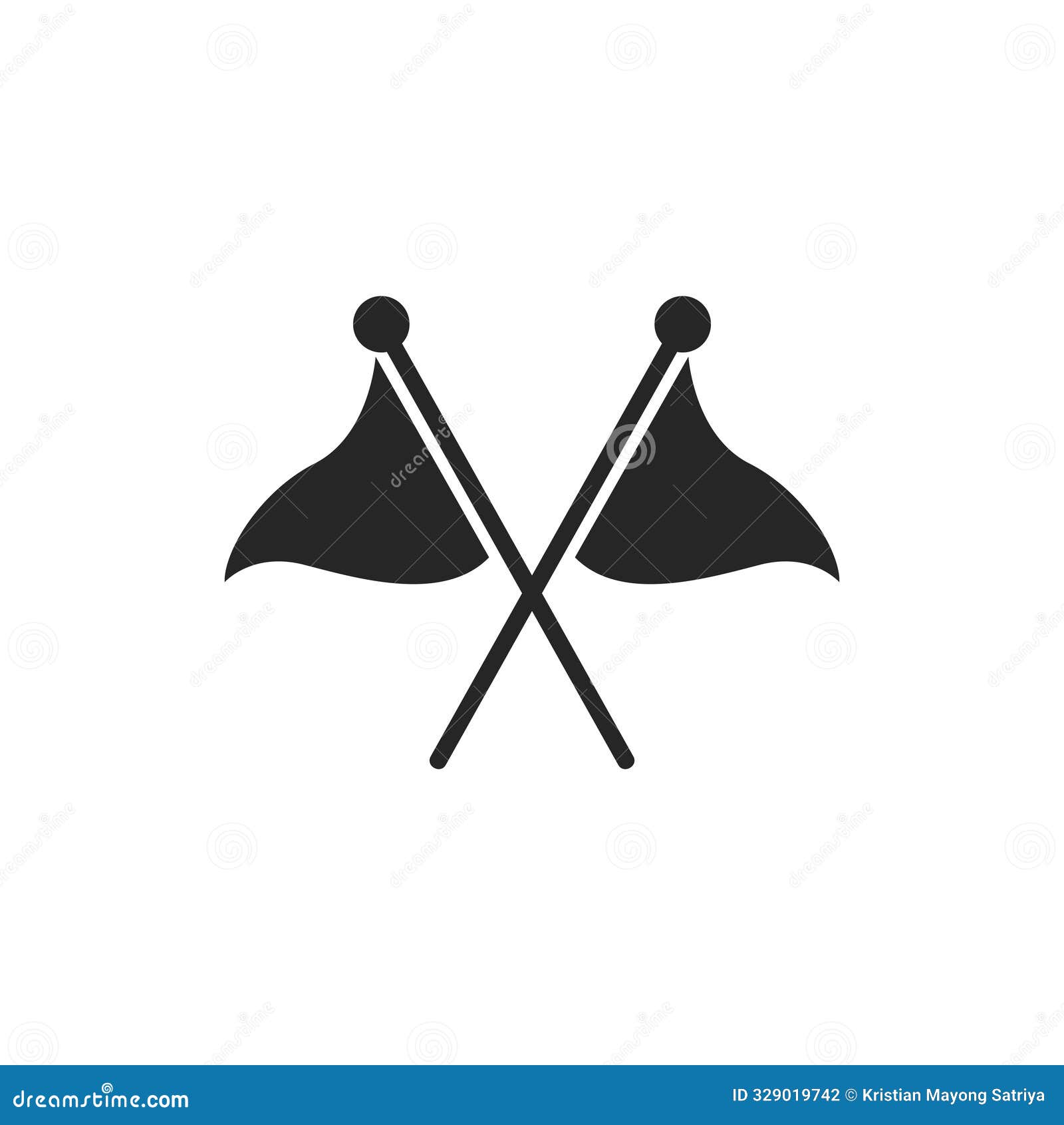 Two Crossed Flags Royalty-Free Stock Photography | CartoonDealer.com ...
