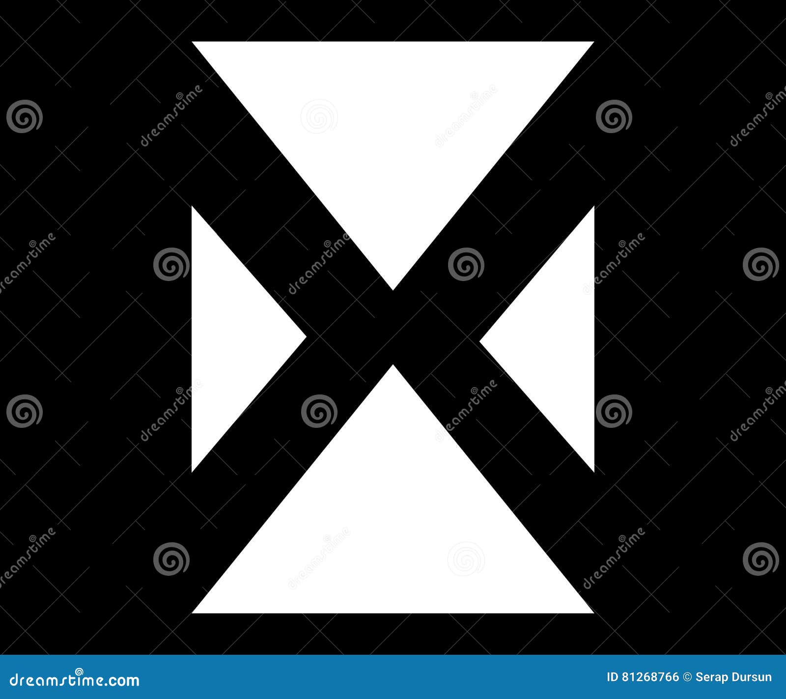 Crossed Icon Design stock illustration. Illustration of button - 81268766