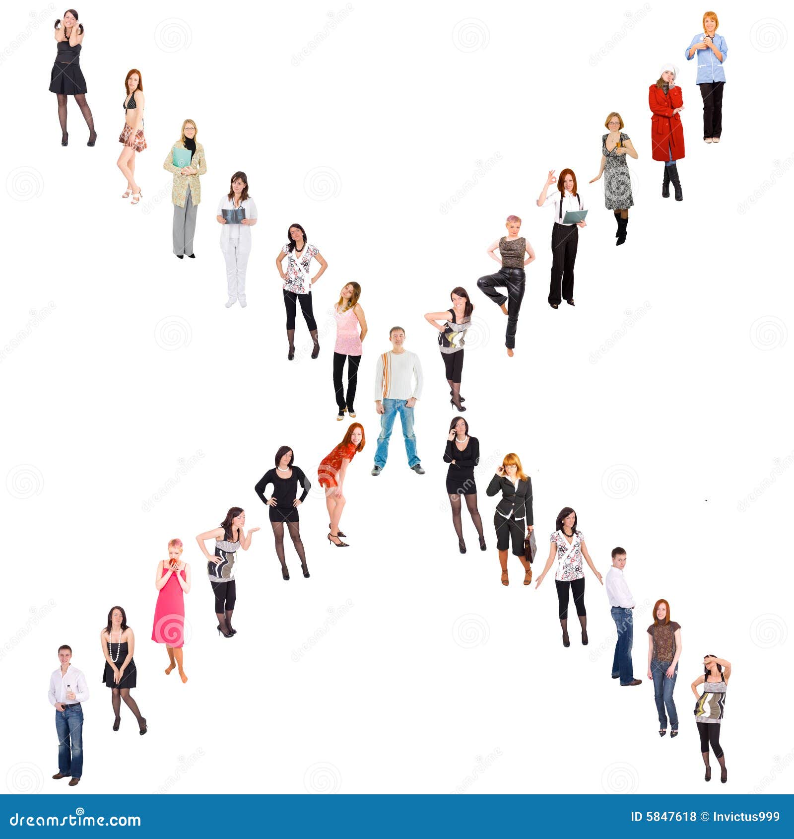 Crossed lines of people stock photo. Image of creativity - 5847618