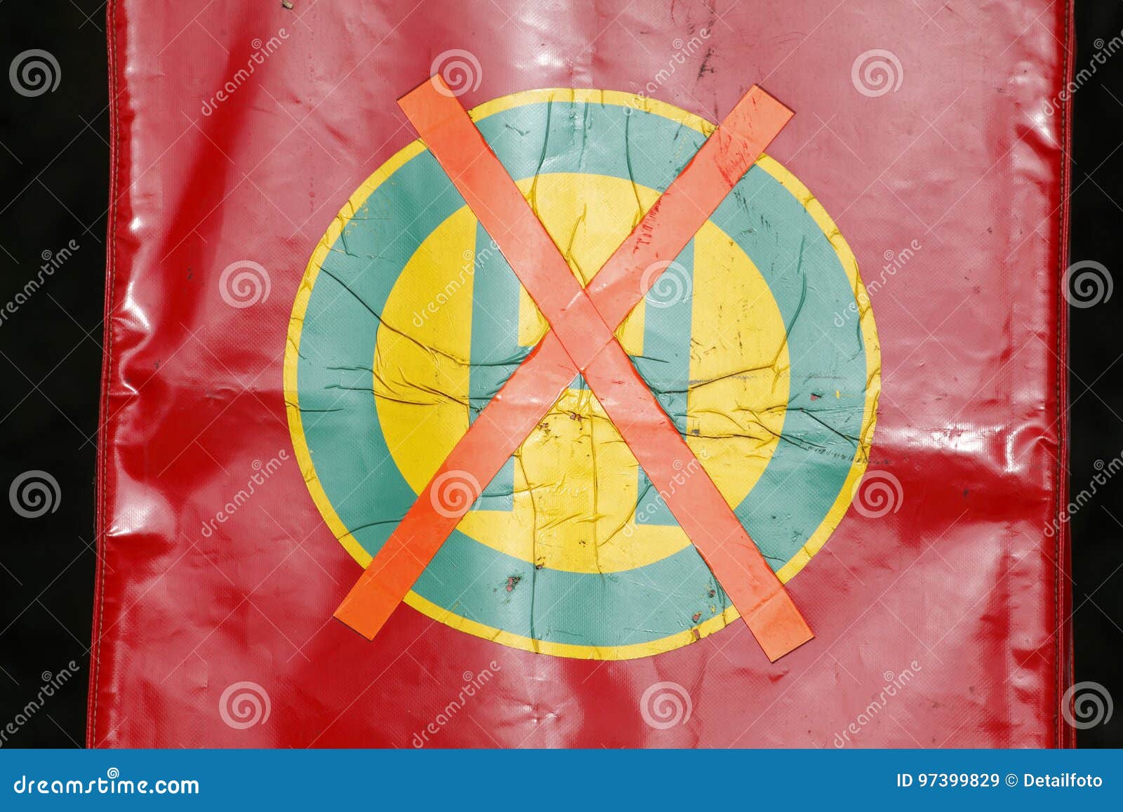 Crossed out road sign stock image. Image of public, transport - 97399829