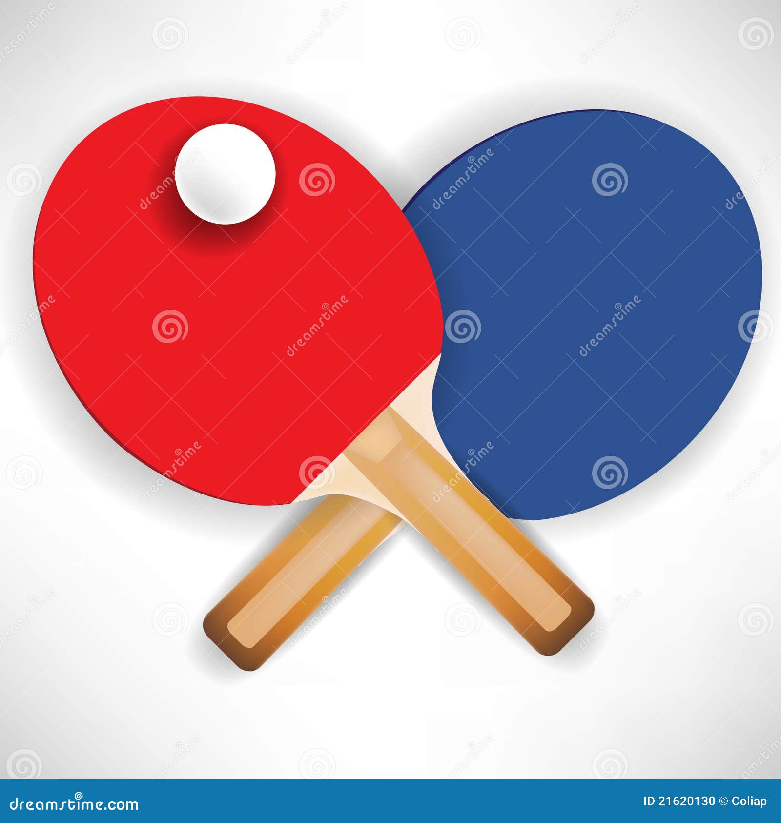 Crossed ping pong rockets stock vector. Illustration of forehand - 21620130