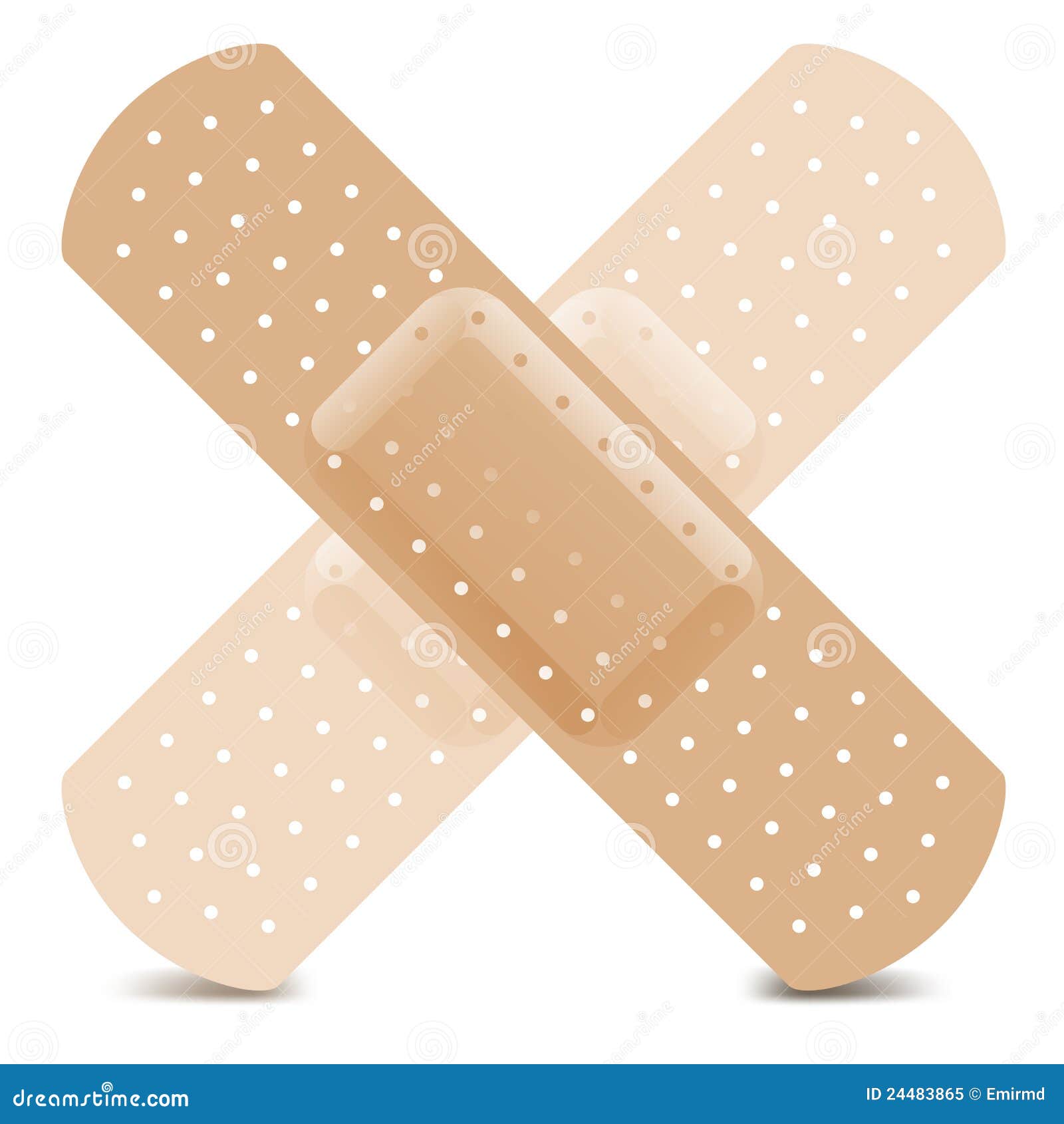 Crossed Plaster stock illustration. Illustration of plastic - 24483865