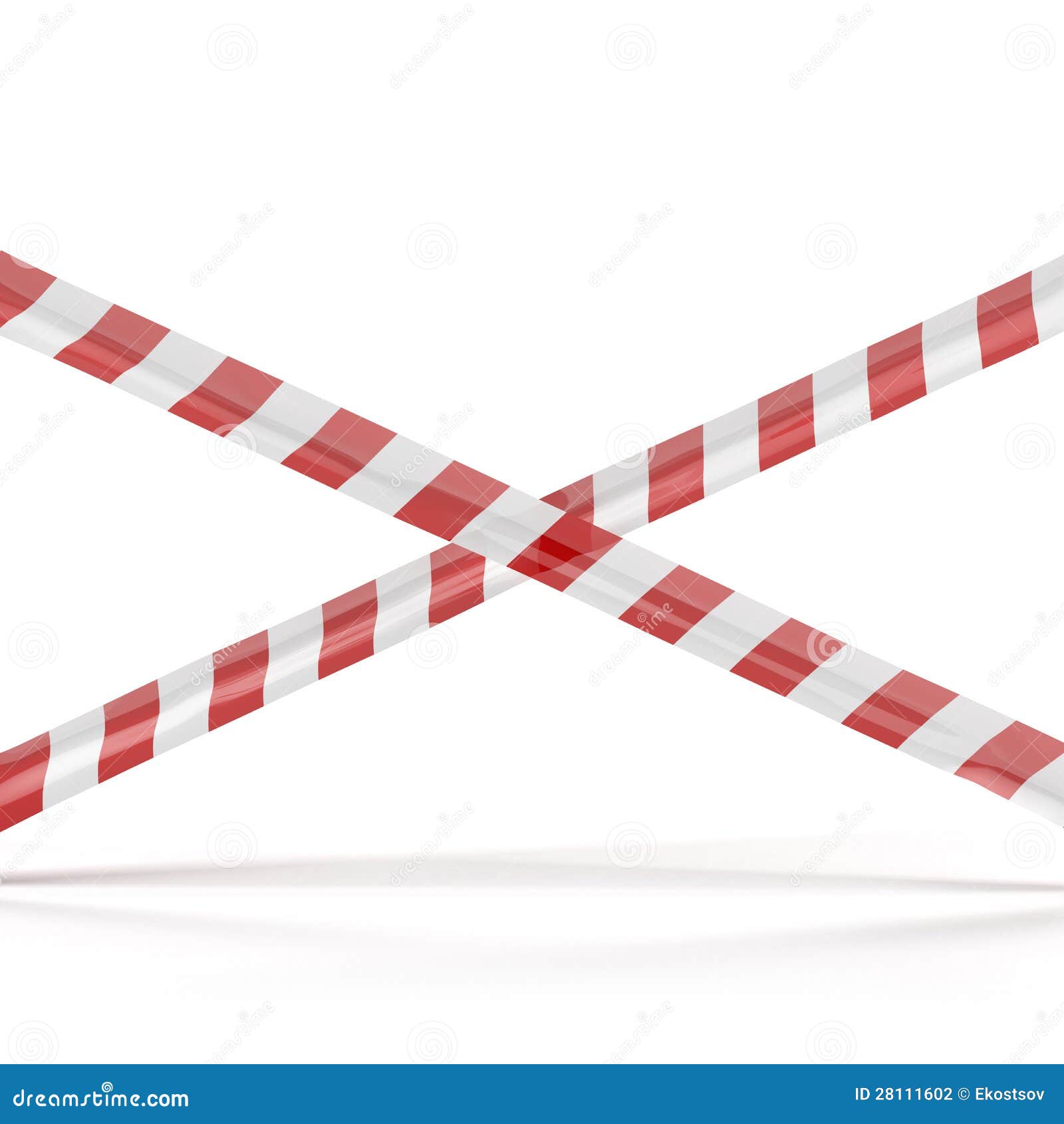 Red And White Warning Sign Tape. Horizontal Stripe Of Caution And ...