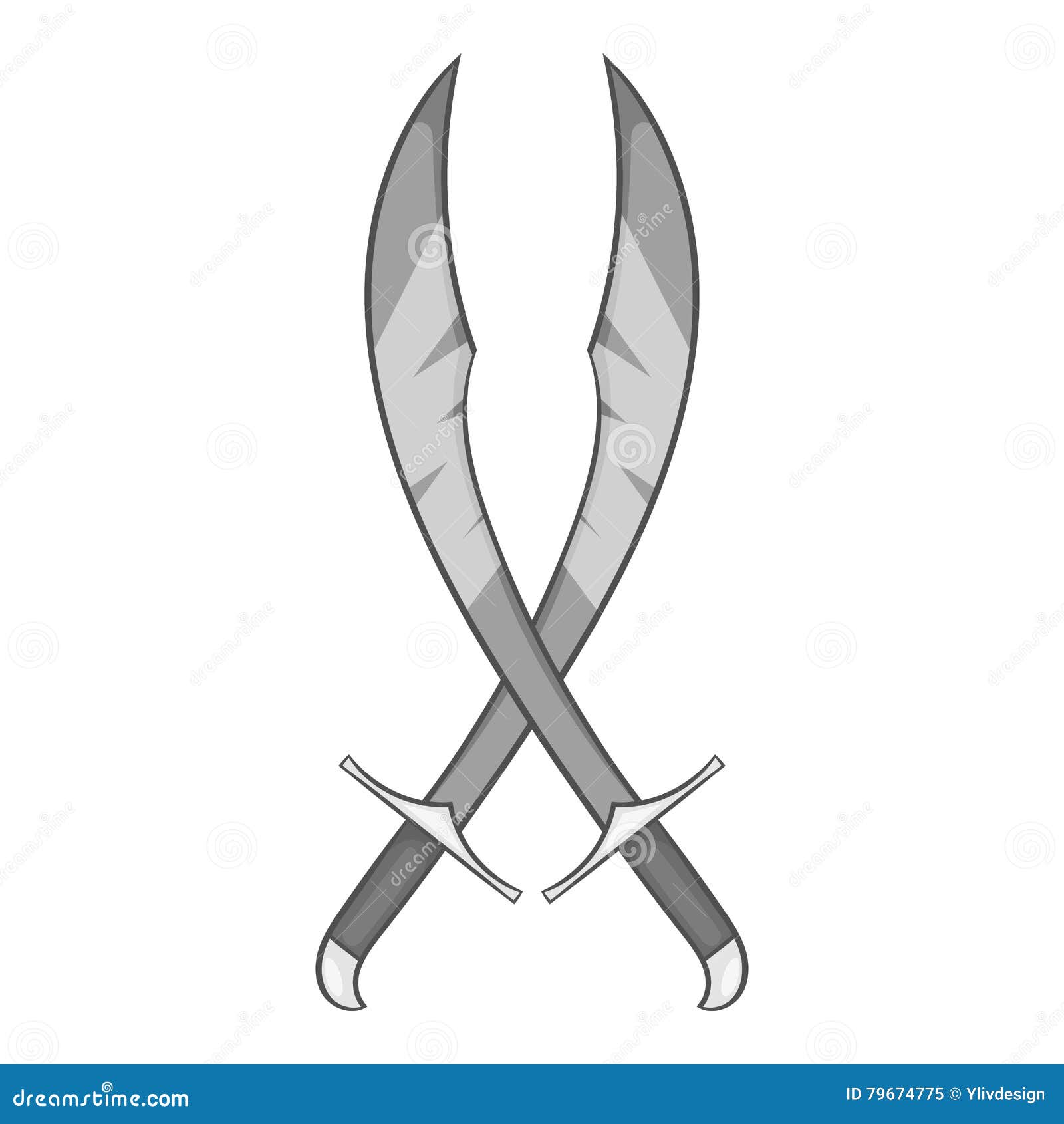 Scimitar Vector Icon On White Background. Flat Vector Scimitar Icon ...