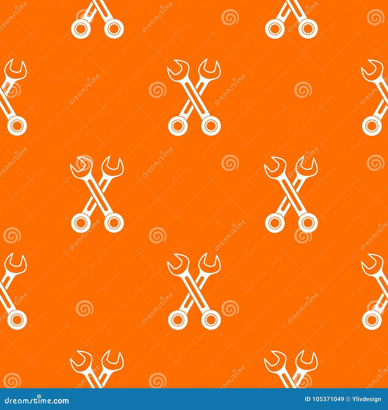 Crossed Spanners Pattern Seamless Stock Vector - Illustration of ...