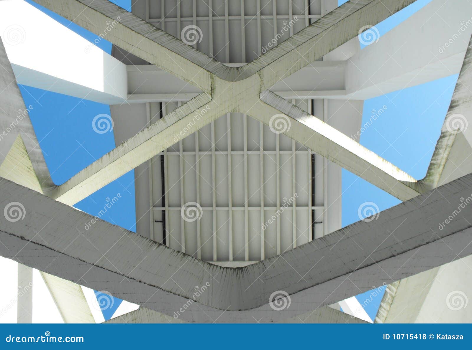 Crossed supports stock photo. Image of architecture, crossbeam - 10715418