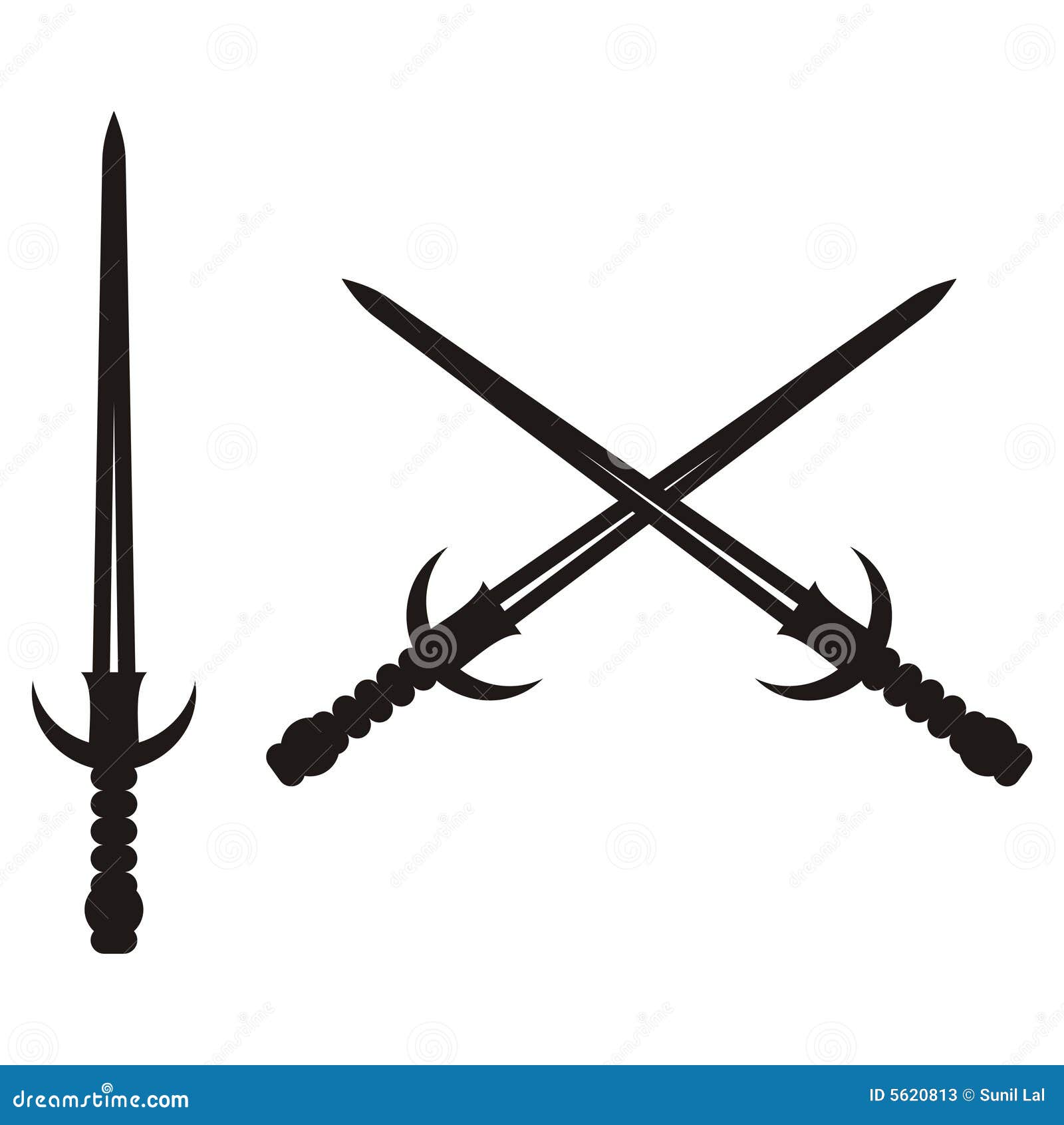 Crossed Swords Icon stock vector. Illustration of design - 5620813