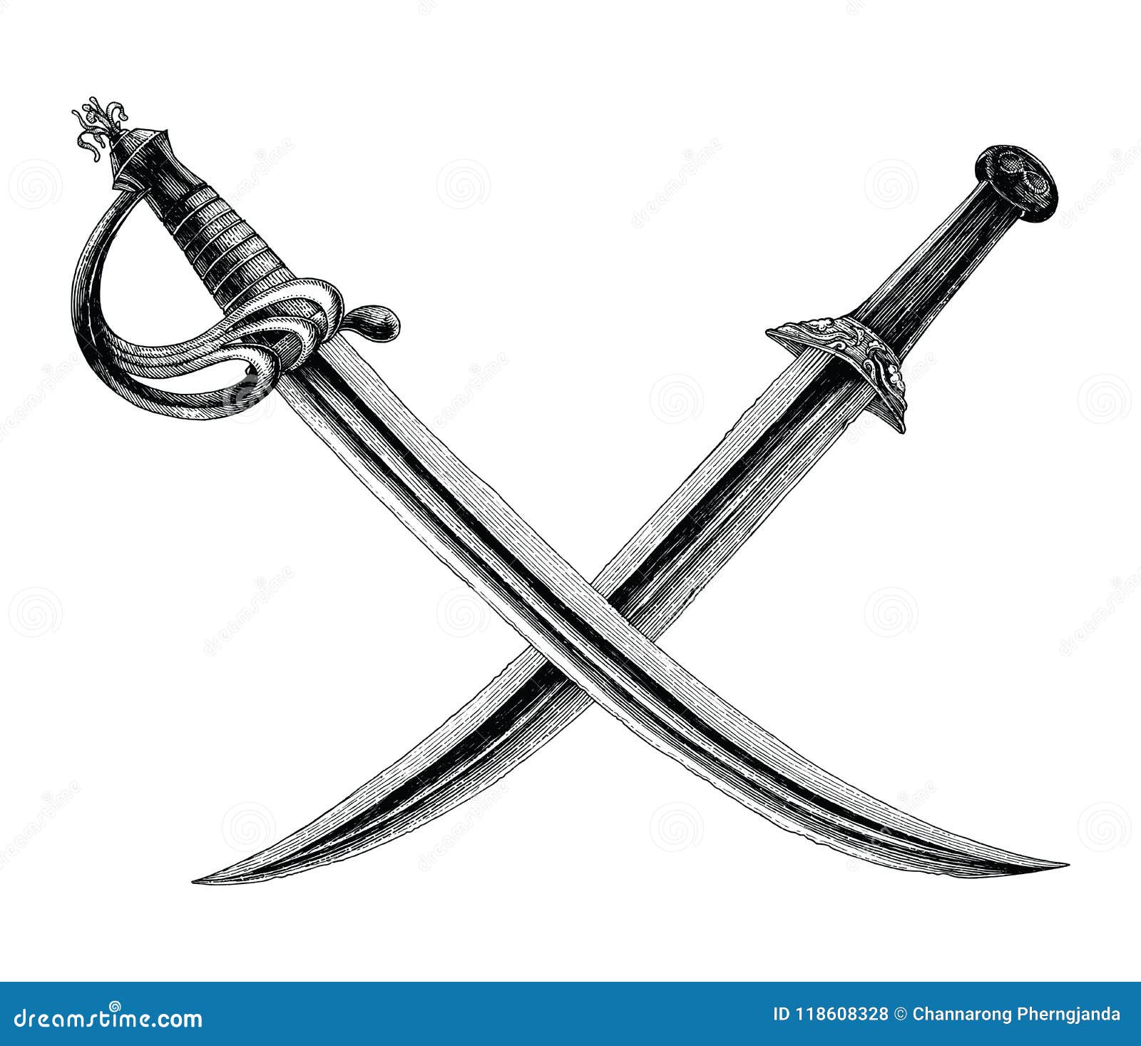 Crossed Swords Vector Illustration | CartoonDealer.com #60824820 Crossed Swords Vector Illustration | CartoonDealer.com #60824820