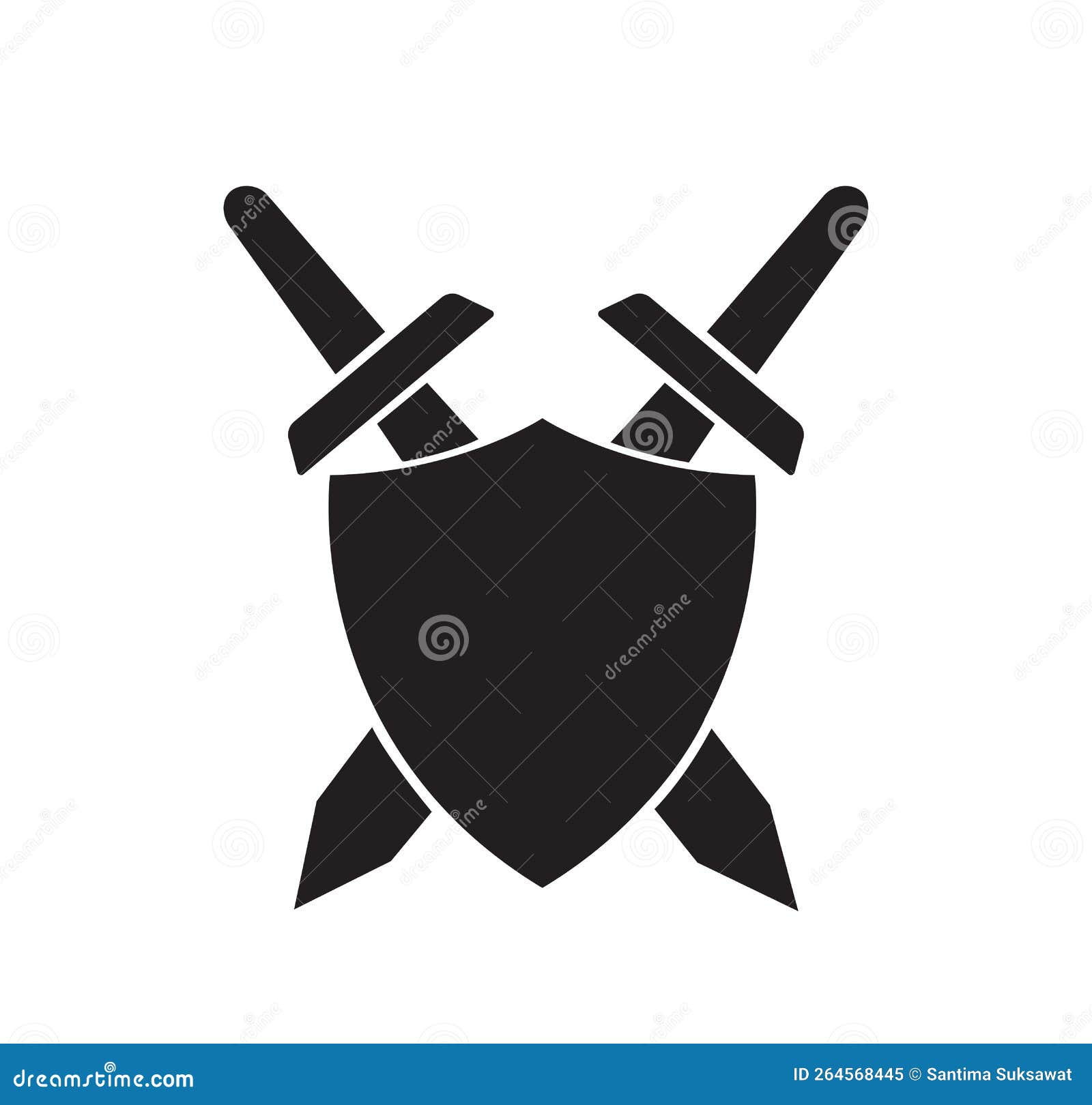 Crossed Swords and Shield Silhouette Vector Illustration Stock Vector ... Crossed Swords and Shield Silhouette Vector Illustration Stock Vector ...