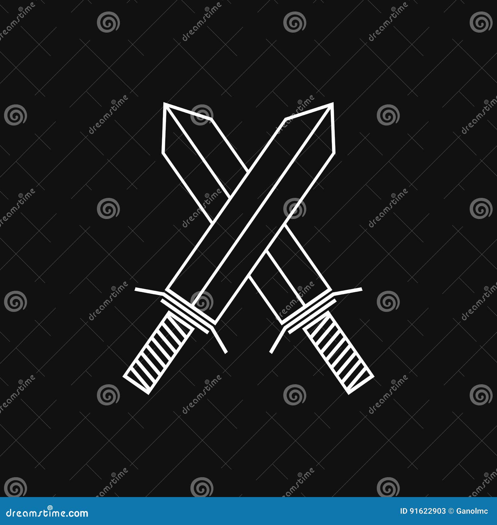 Crossed Epee Swords Vector Heraldic Emblems | CartoonDealer.com #145030904