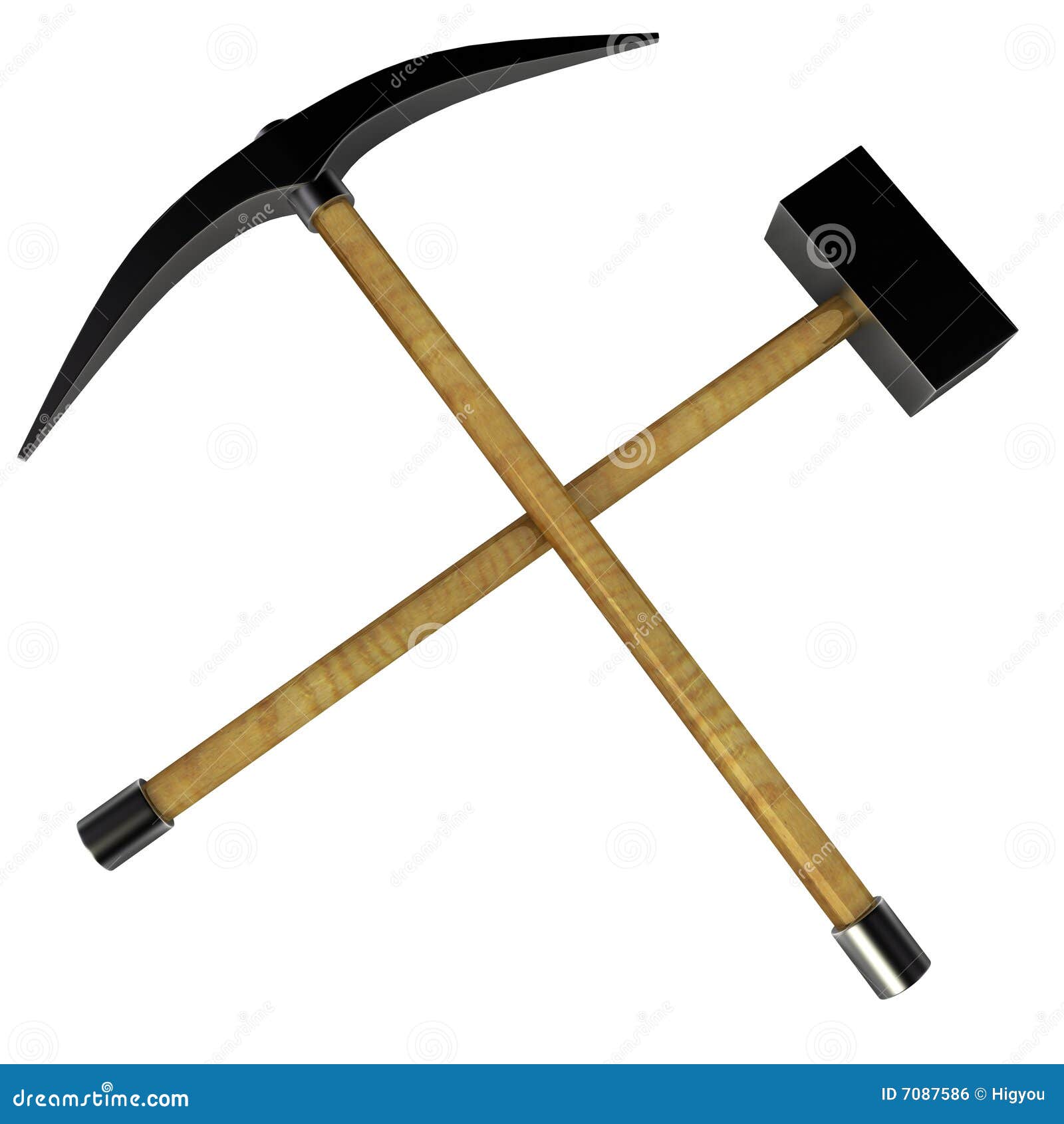 Crossed Tools stock illustration. Illustration of labor - 7087586