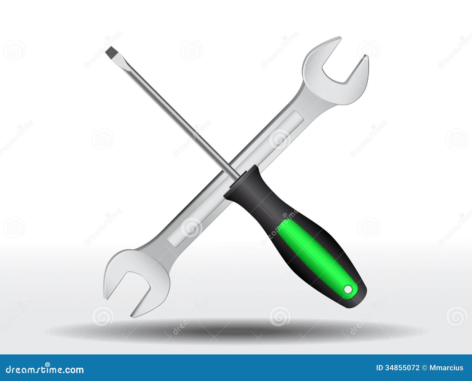 Crossed tools stock vector. Illustration of icons, tool - 34855072