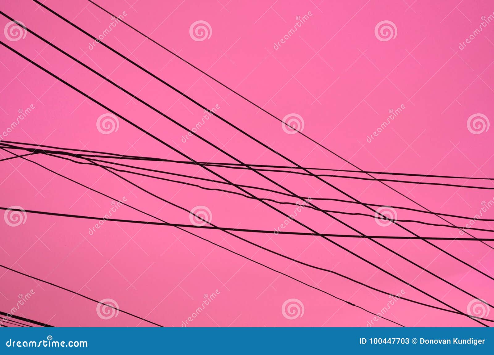 Crossed Wires Over a Dark Pinkish Background Stock Image - Image of ...