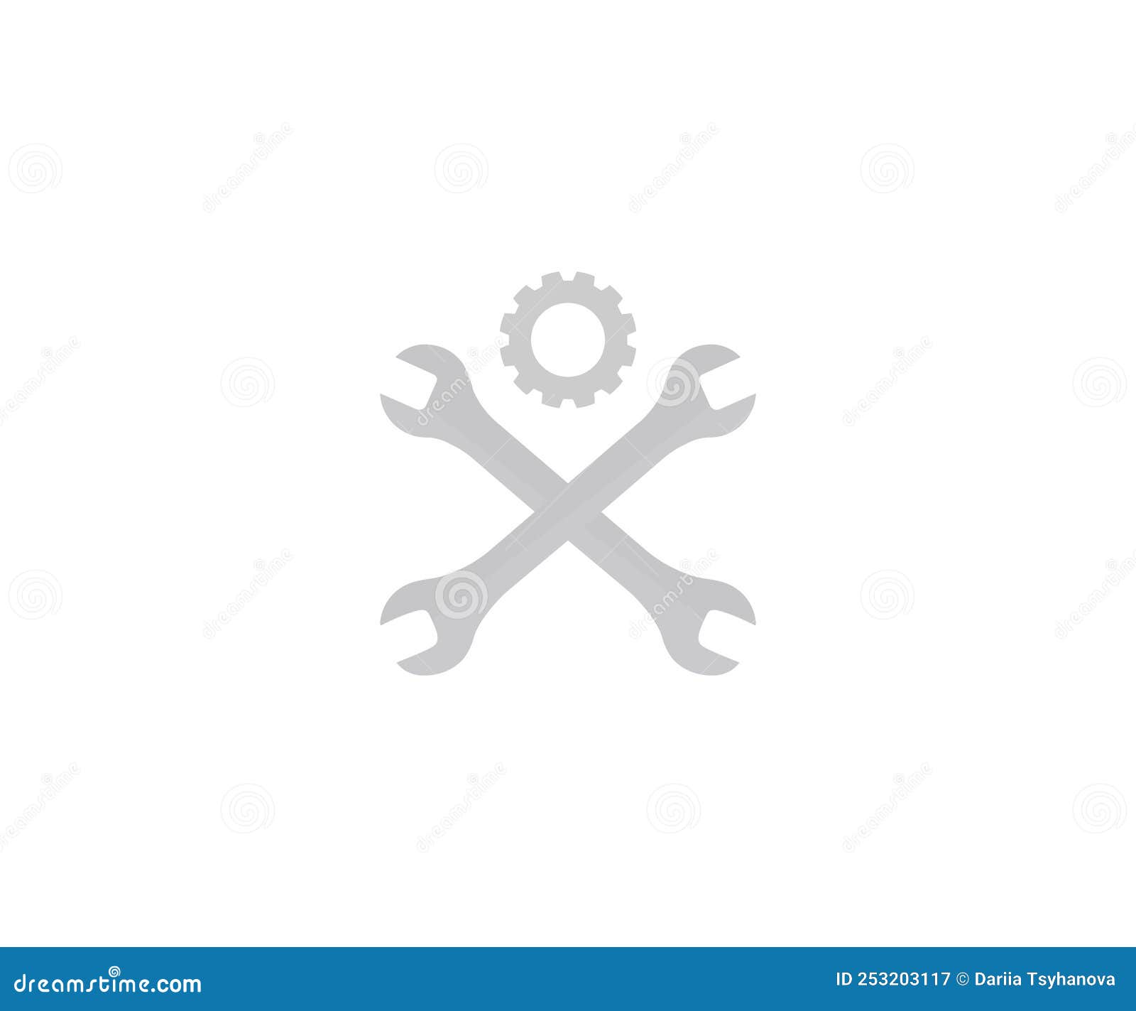 Crossed Wrenches, Spanner Logo Design Element. Key Tool, Workshop ...
